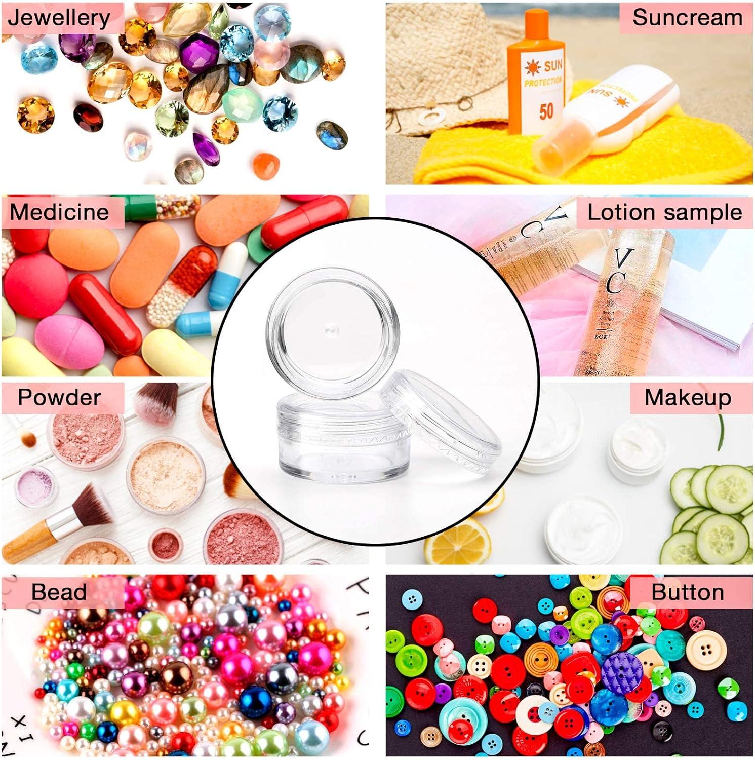 30 Pcs Empty Sample Pots 5g / 5ml Plastic Travel Cosmetic Container ...