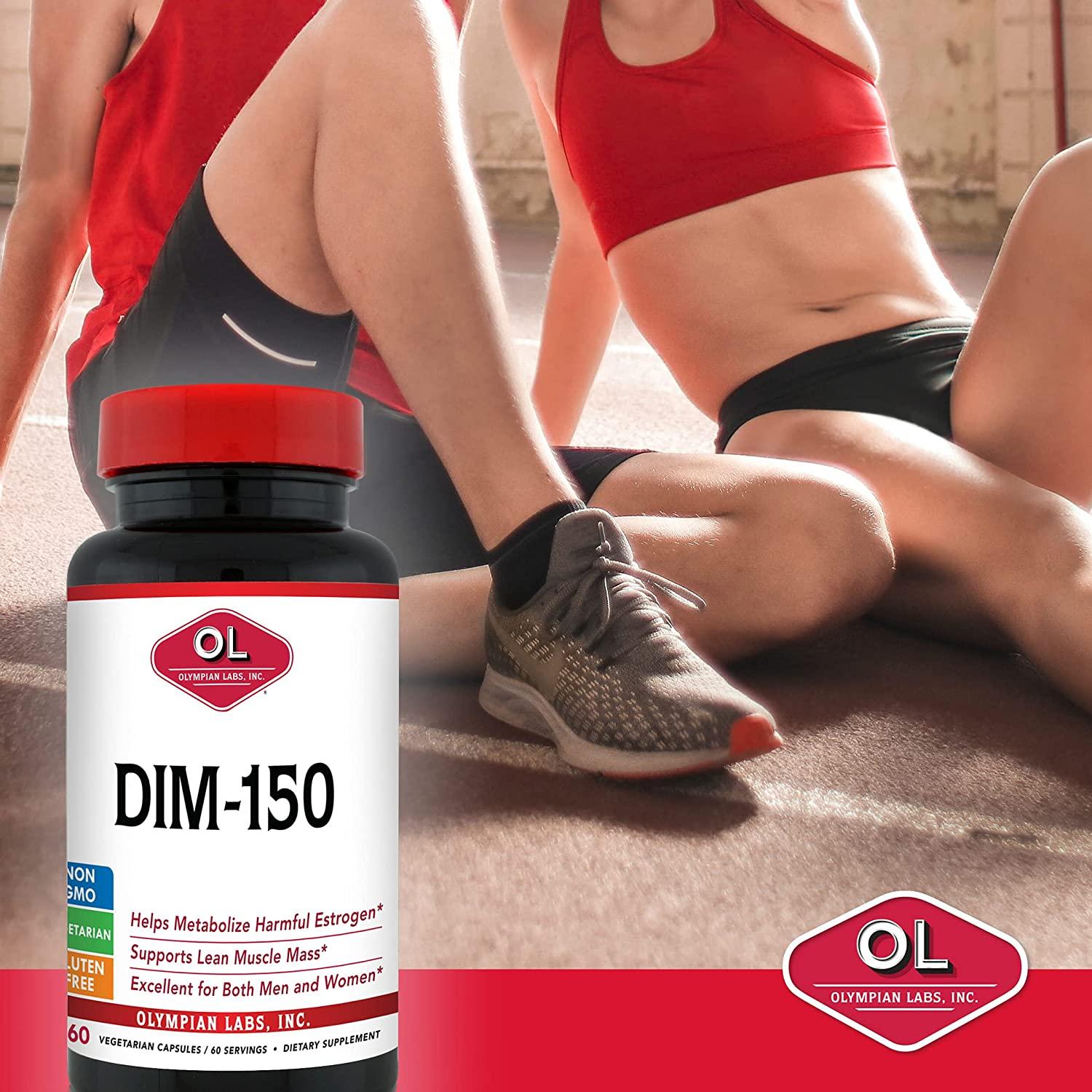 Olympian Labs DIM Supplement 150mg - Hormone Balance, Menopause Relief, Acne & PCOS Support | 30 ...