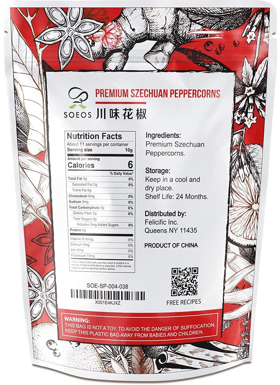 Premium Grade A Sichuan Peppercorns 4 oz - Authentic Szechuan Pepper ...