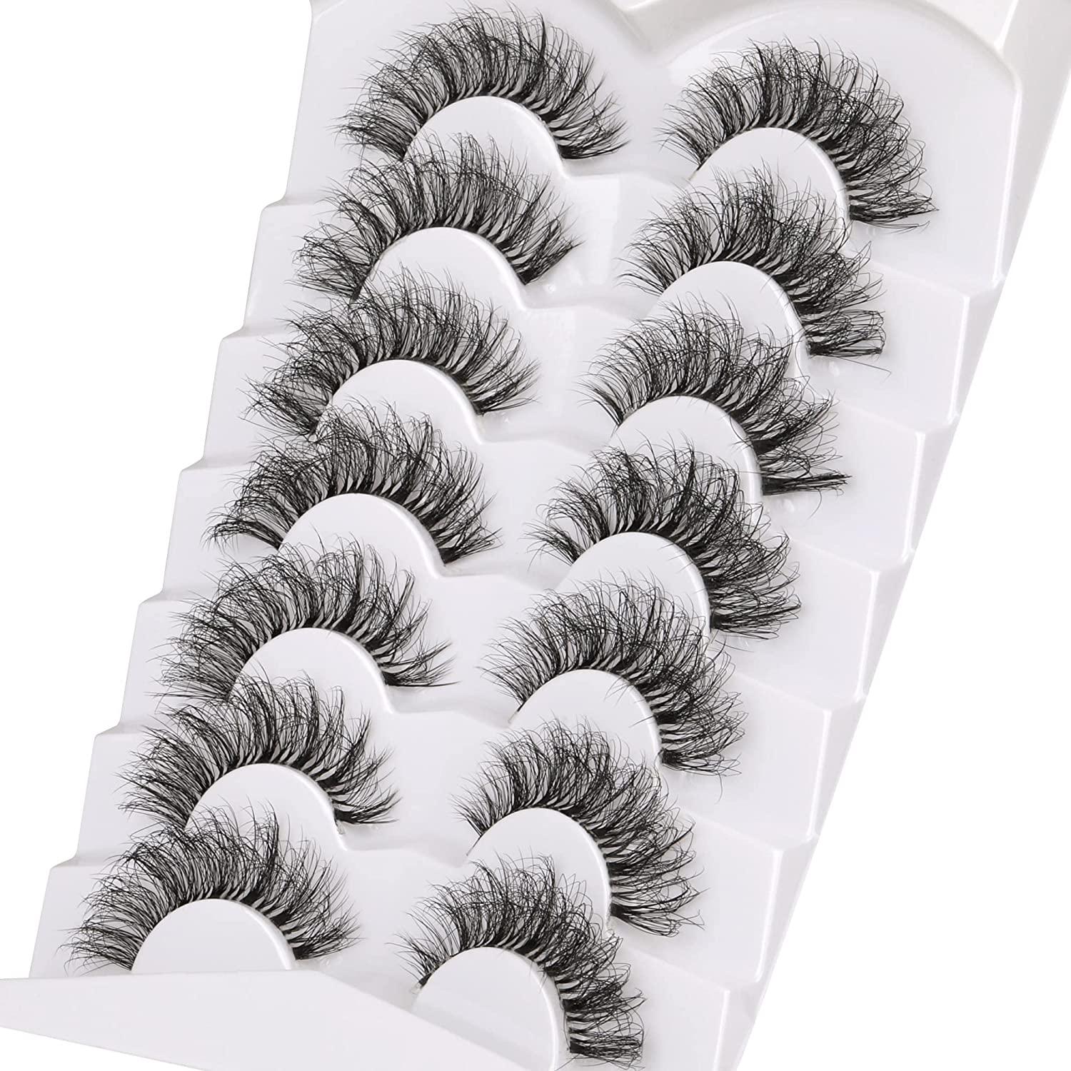 Geeneiya 5D15 Wispy Fluffy False Eyelashes - 7 Pairs (16mm) | Buy Now ...