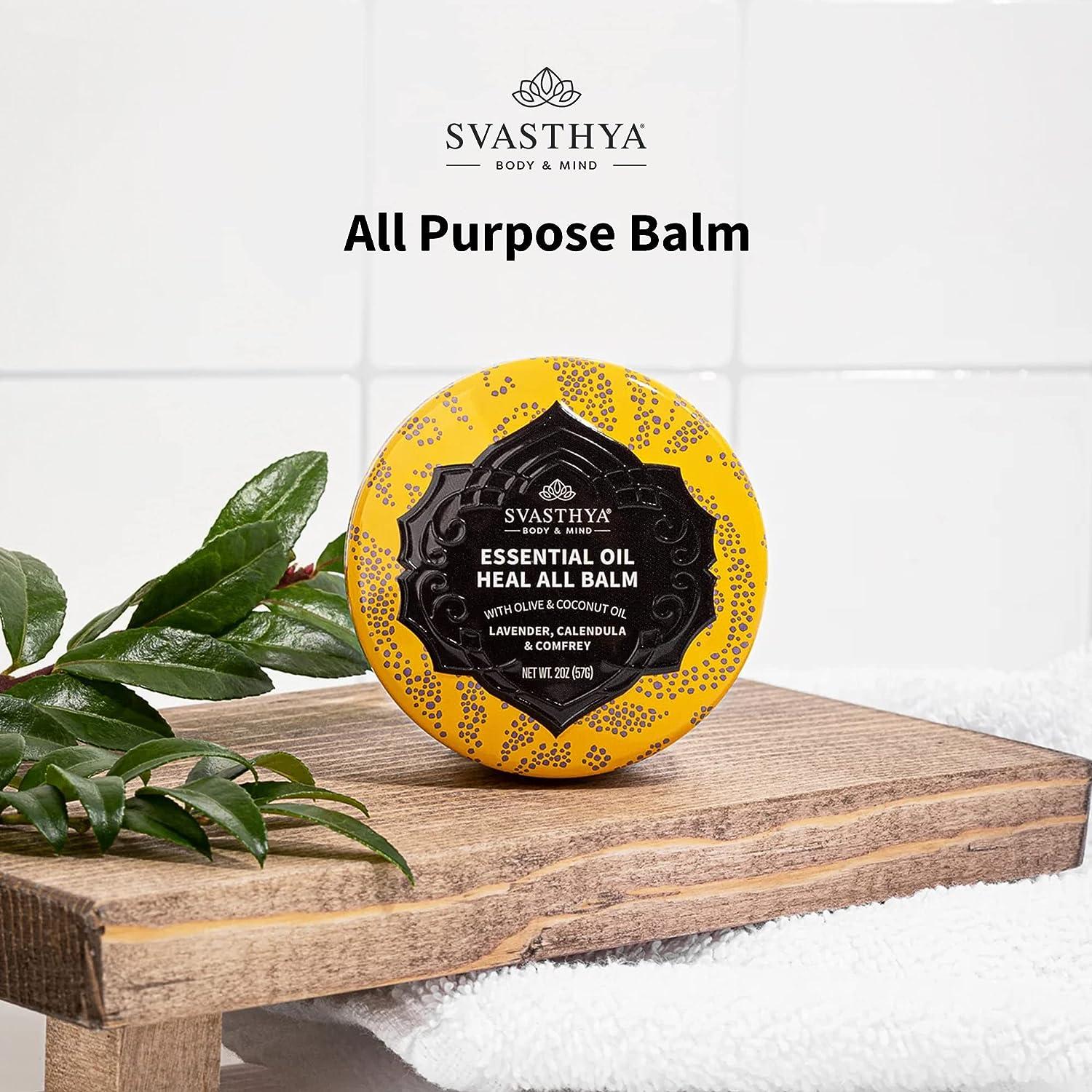 Svasthya Heal All Balm - Natural Skincare with Lavender Oil for Dryness ...