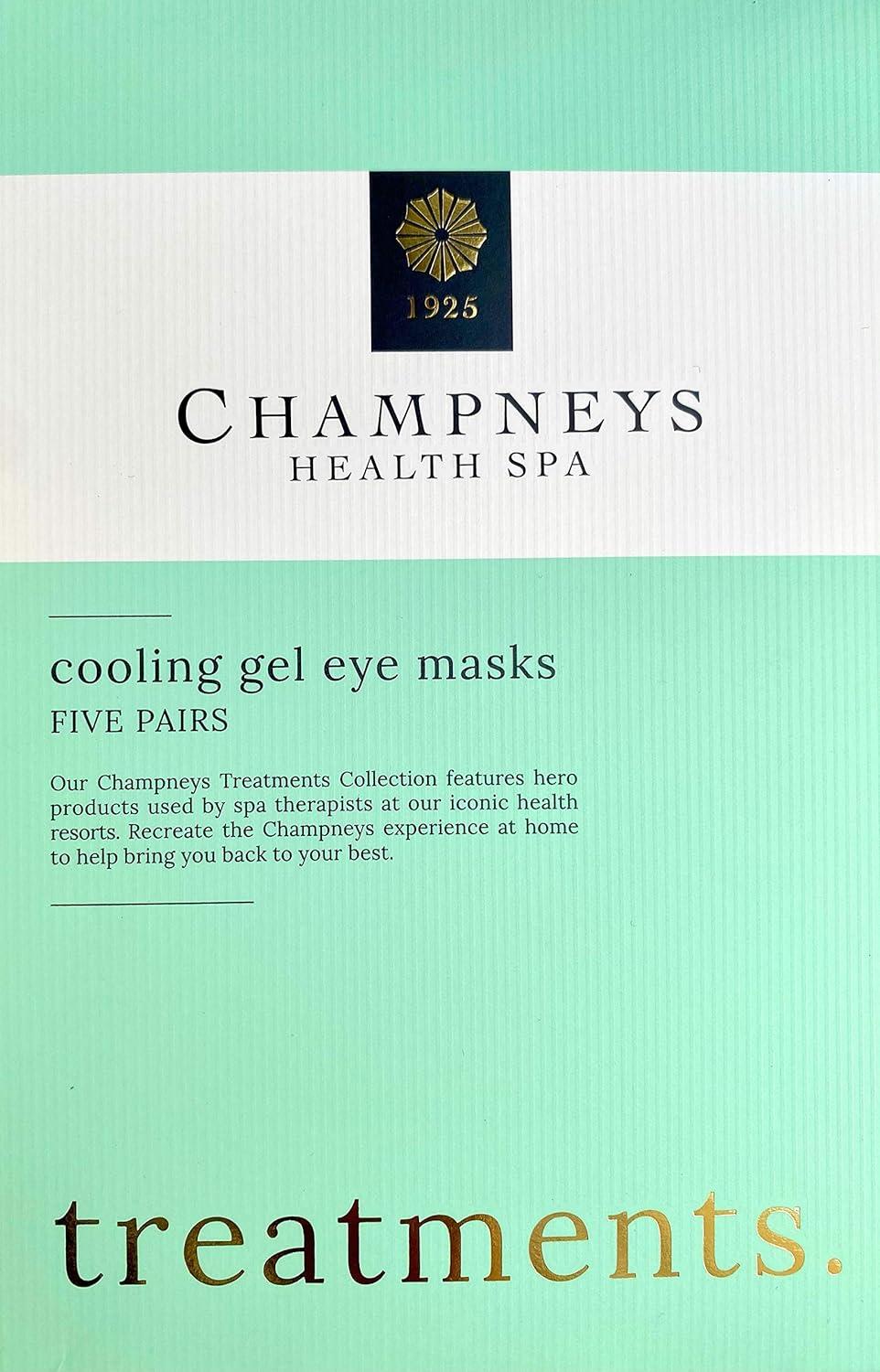 Champneys Professional Collection Cooling Gel Eye Masks - 5 pairs | Buy ...