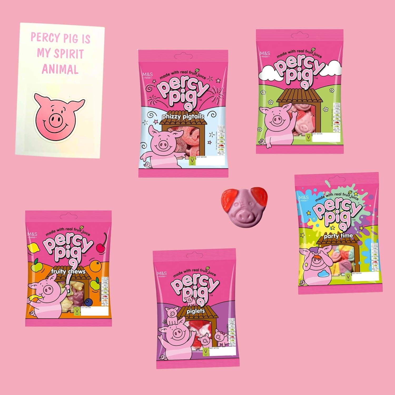 Percy Pig Sweets Gift Box Hamper | Percy Pig Fruit Gums | Pigtails ...