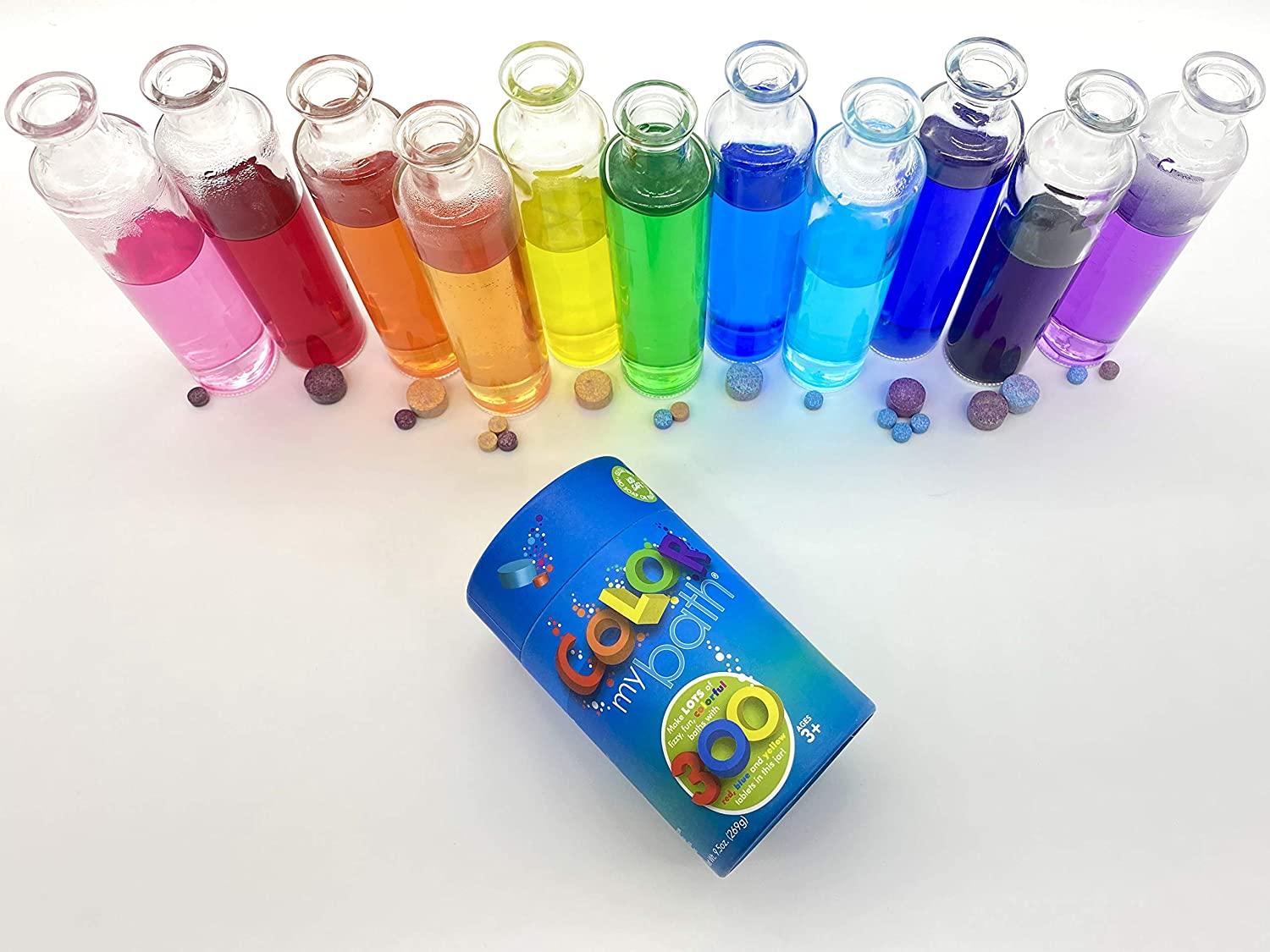Color My Bath - 300 Eco-Friendly Fizzy Color Changing Tablets | Kids ...