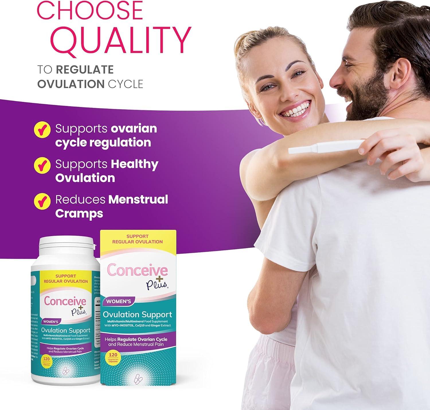 Conceive Plus Ovulation Support | Women Fertility Supplement - 120 ...