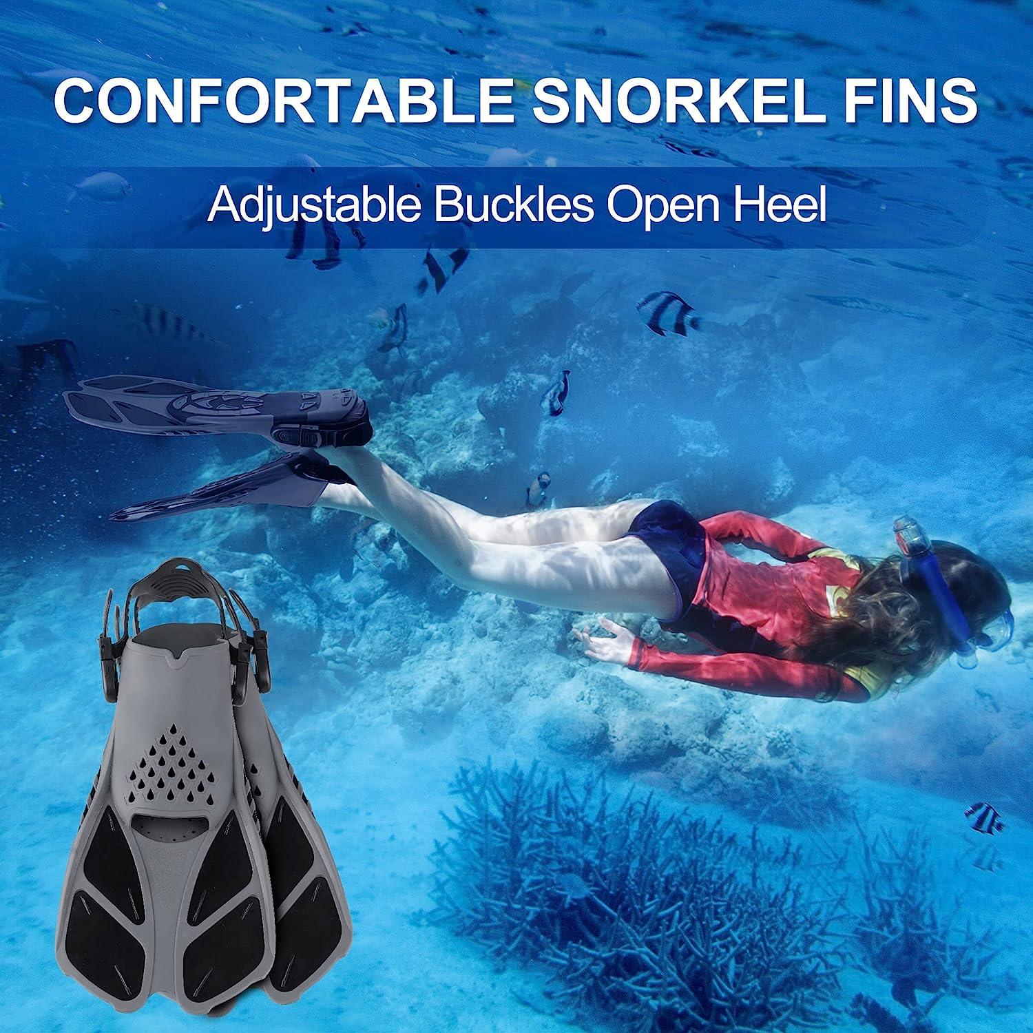 diving with flippers