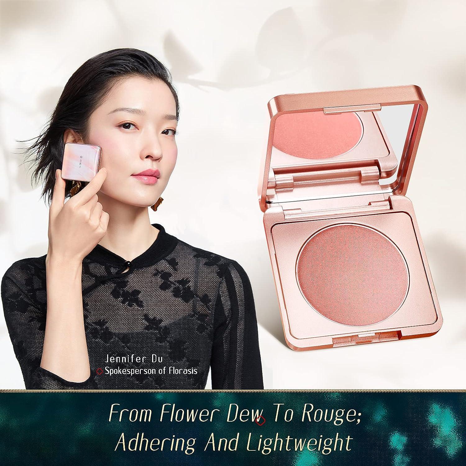 FLORASIS Floral Dew Care Cream-to-Powder Blush 01 Drunk Red - Natural ...