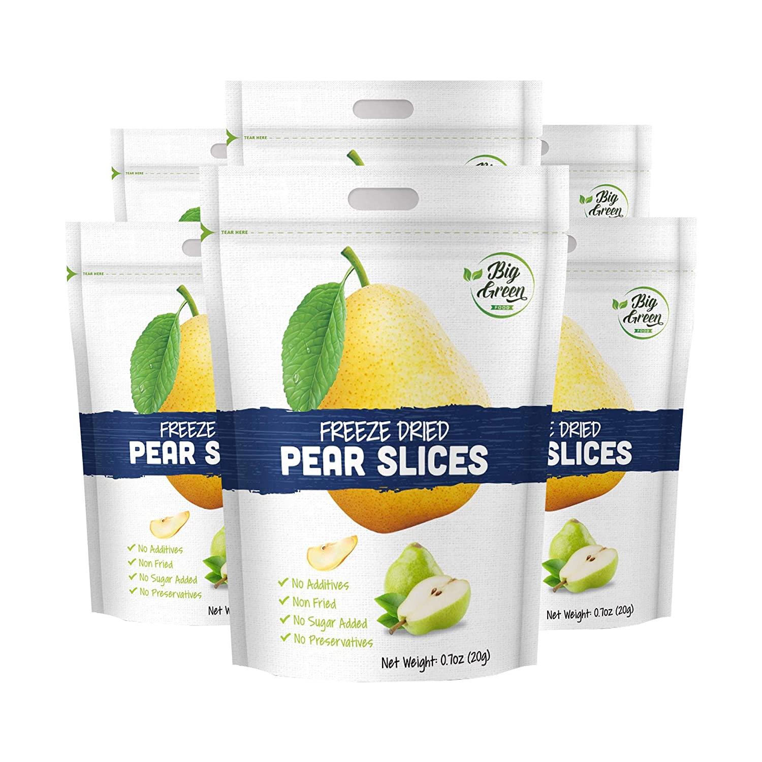 Organic Freeze-Dried Pear Snack - Big Green | Natural Flavor (12 pack ...