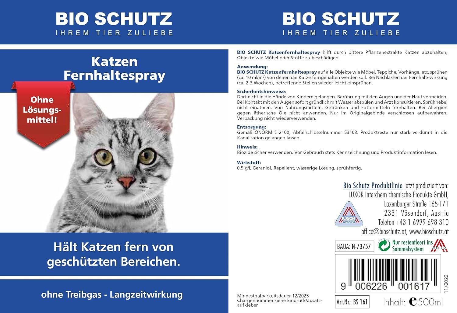 Bio Protection Cat Retention Spray - Safe Effective and Eco-Friendly ...