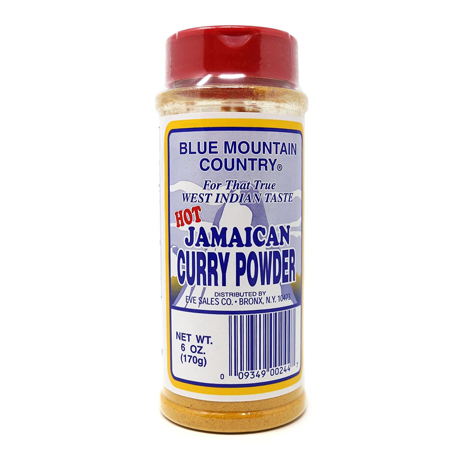 Blue Mountain Country Jamaican HOT Curry Powder 6 Oz (Pack of 2) | Buy ...