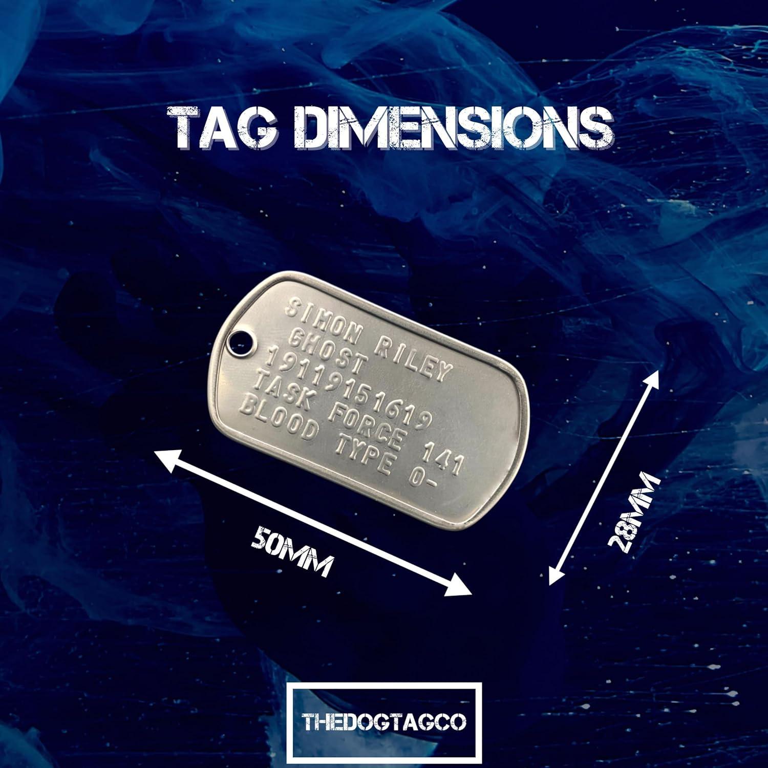 Simon 'Ghost' Riley US Military Dog Tags - Replica Collector's Item ...