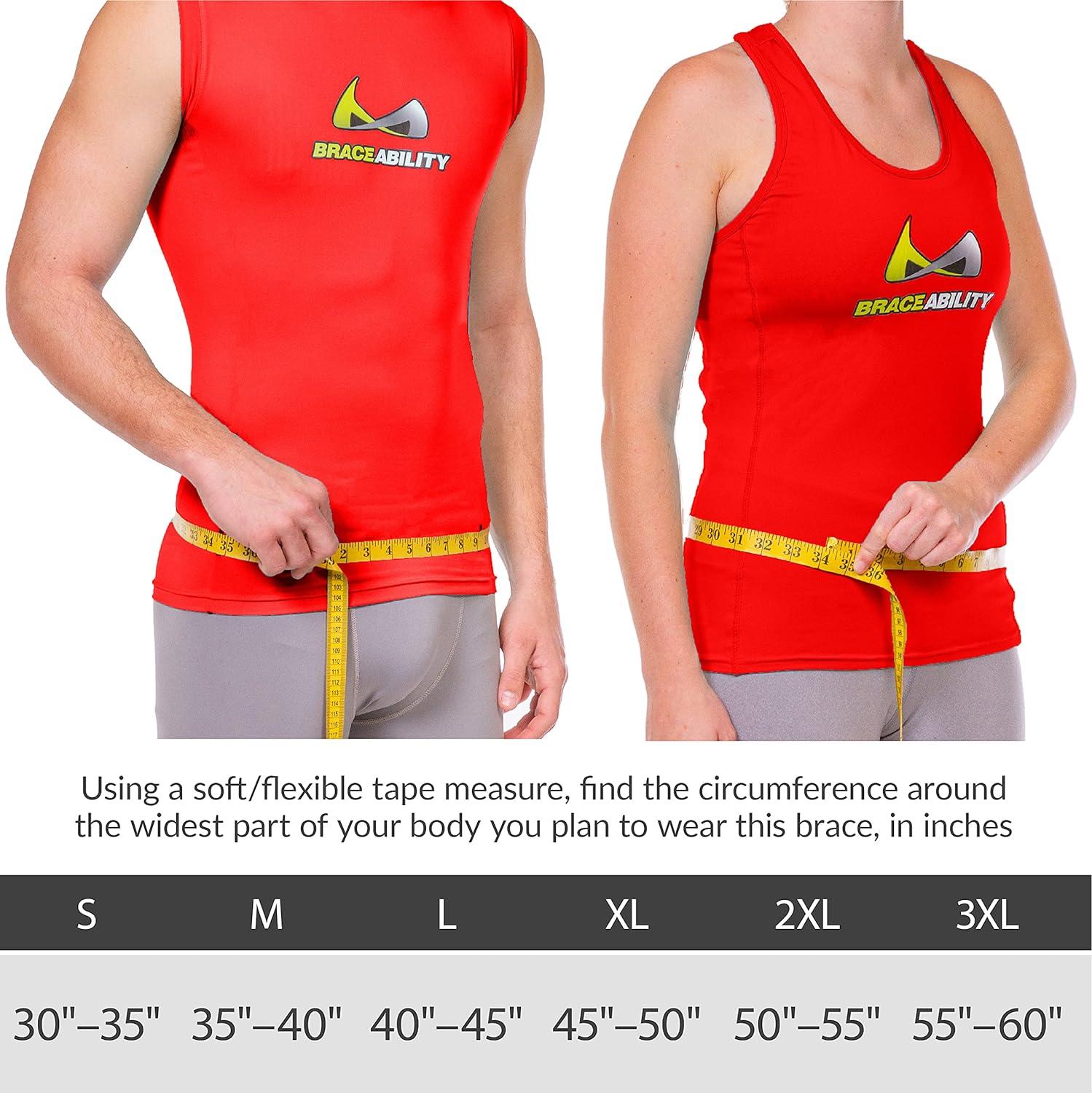 BraceAbility Spine Sport Back Brace for Athletic Men and Women - Lumbar ...