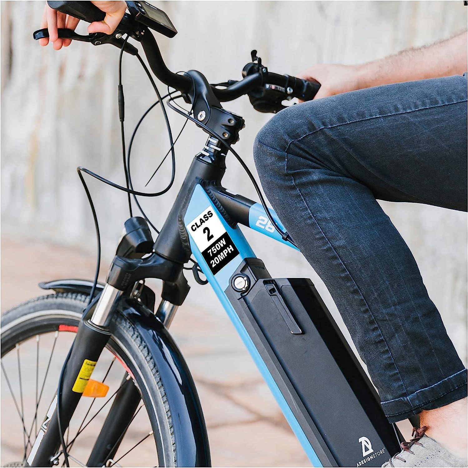Electric Bicycle Frame Class Number Stickers Set - Class 2 750W 20MPH ...