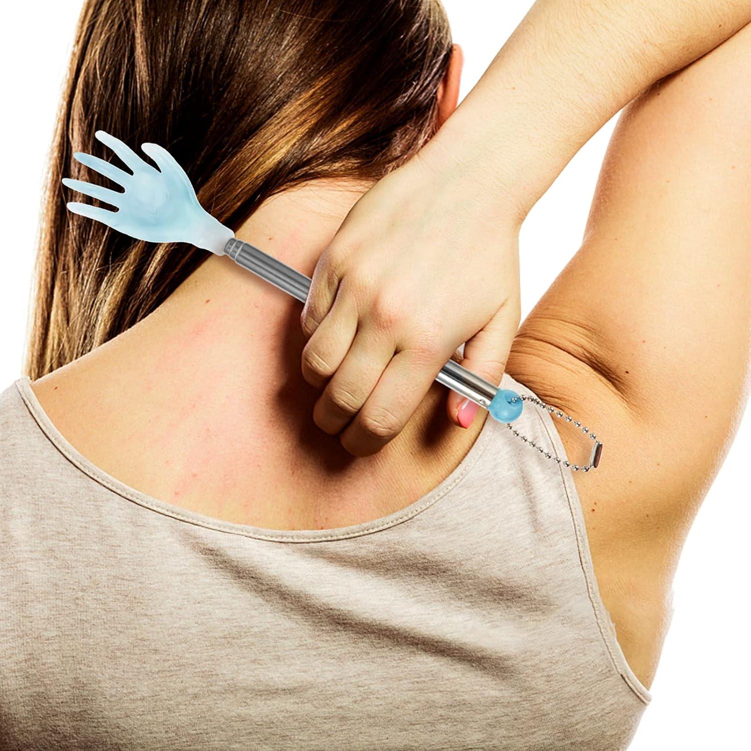 6-Piece Extendable Stainless Steel Back Scratchers - Telescopic Claw ...