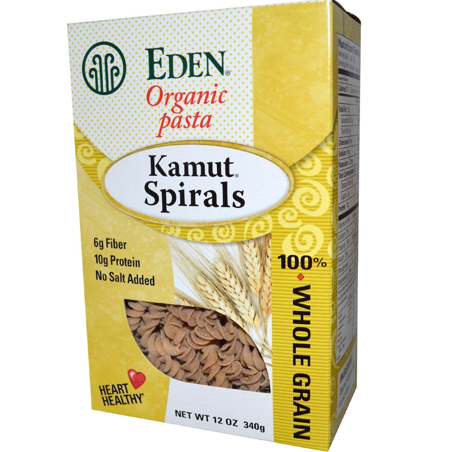Eden Foods Organic Pasta Kamut Spirals 12 oz (340 g) | Buy Now with ...