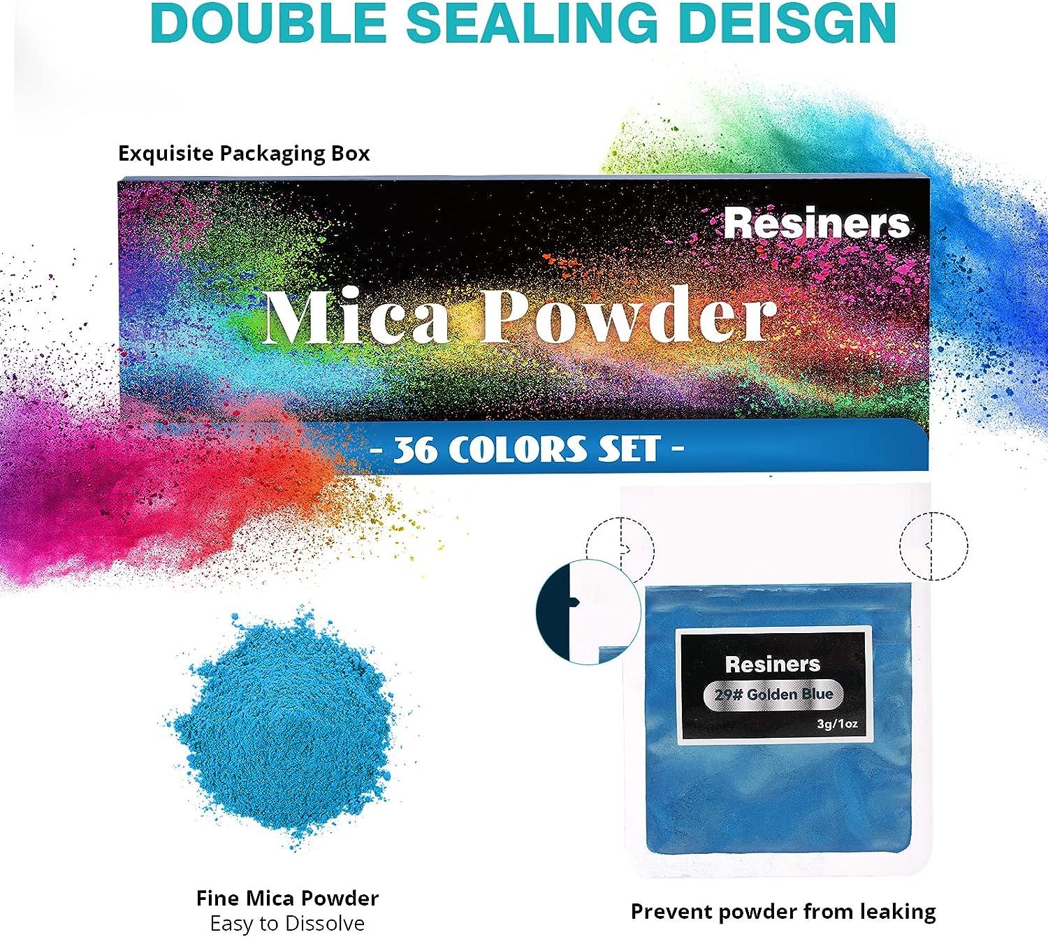 36 Color Resiners Mica Powder Set for Epoxy Resin & Crafts - Natural ...