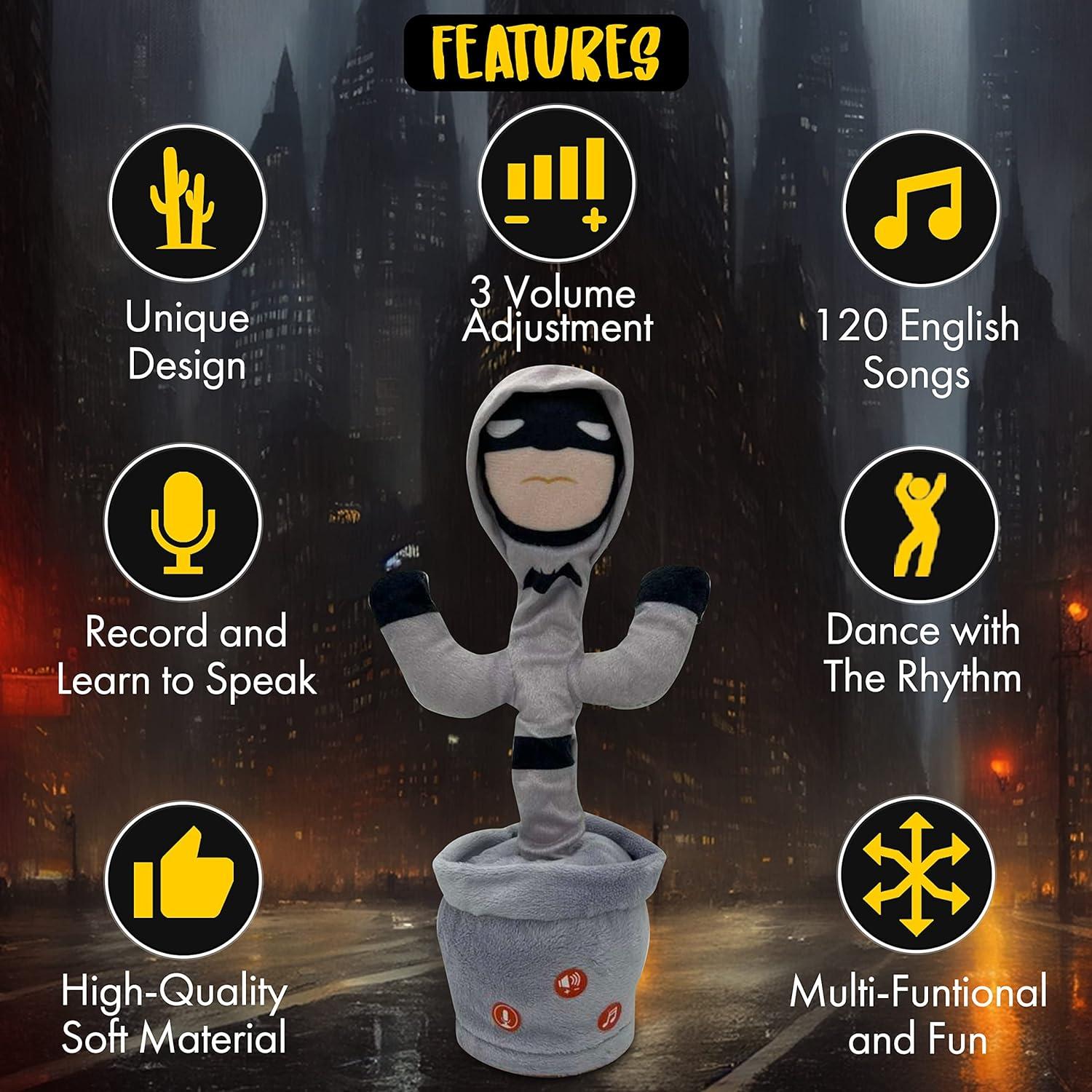 Ava's Toys Dancing Cactus Superhero - Interactive Singing Baby Toy with ...