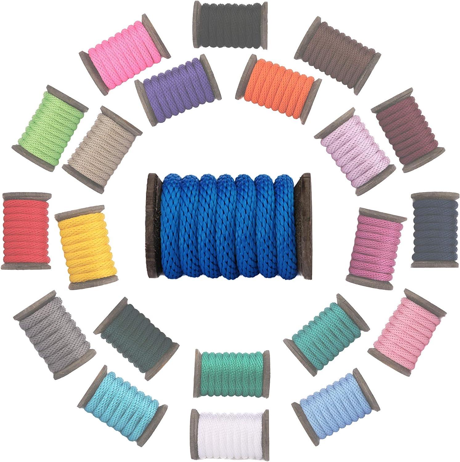 Ravenox Solid Braid Utility Rope 1/2 x 25ft | Made in USA | All Purpose ...