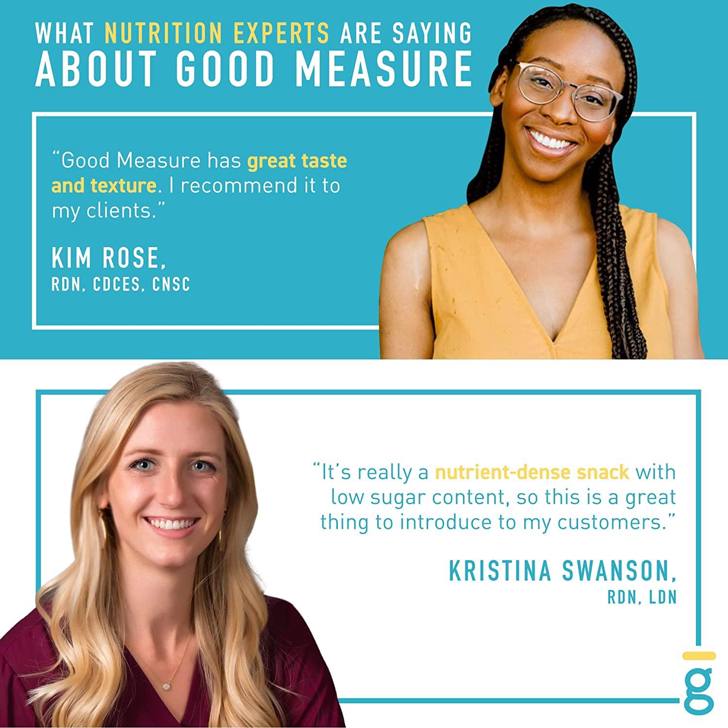 Good Measure Bars Variety Pack - Low Carb, Zero Added Sugar, Nutrient ...