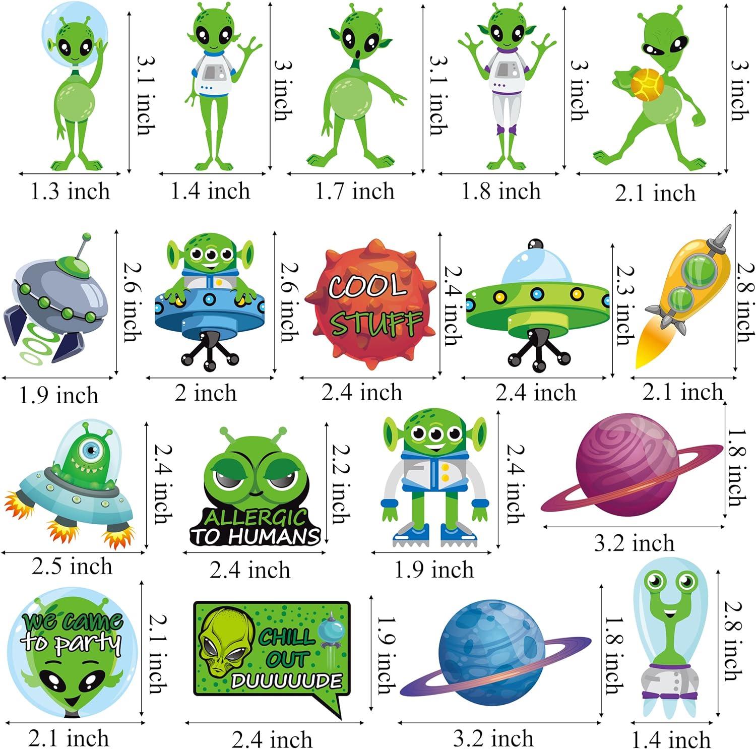 Alien Theme Birthday Cupcake Toppers | Buy Now with Express ...