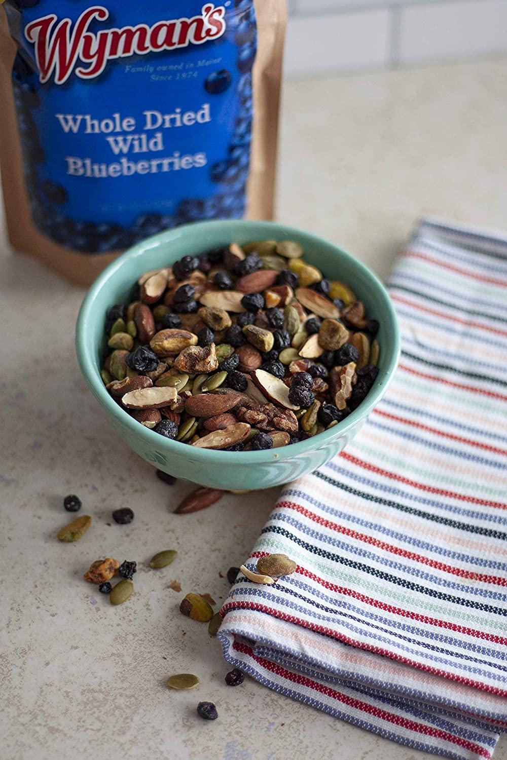 Wyman's Whole Dried Wild Blueberries - 100% Pure | Snack, Topping ...