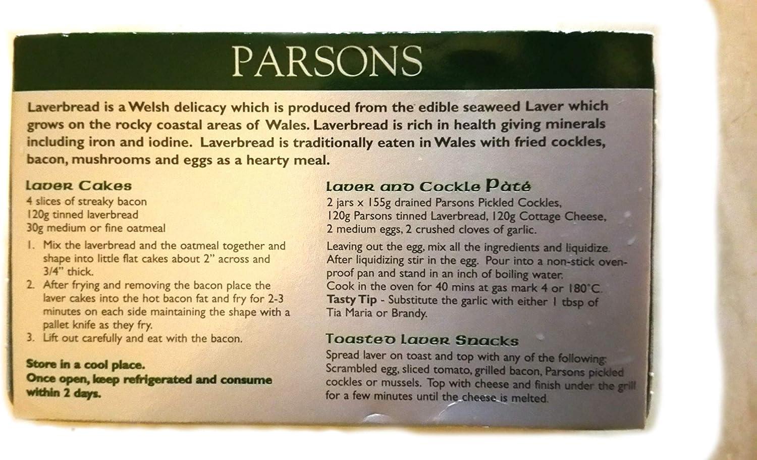 LAVERBREAD by Parsons - A Traditional Welsh Delicacy. | Buy Now with ...