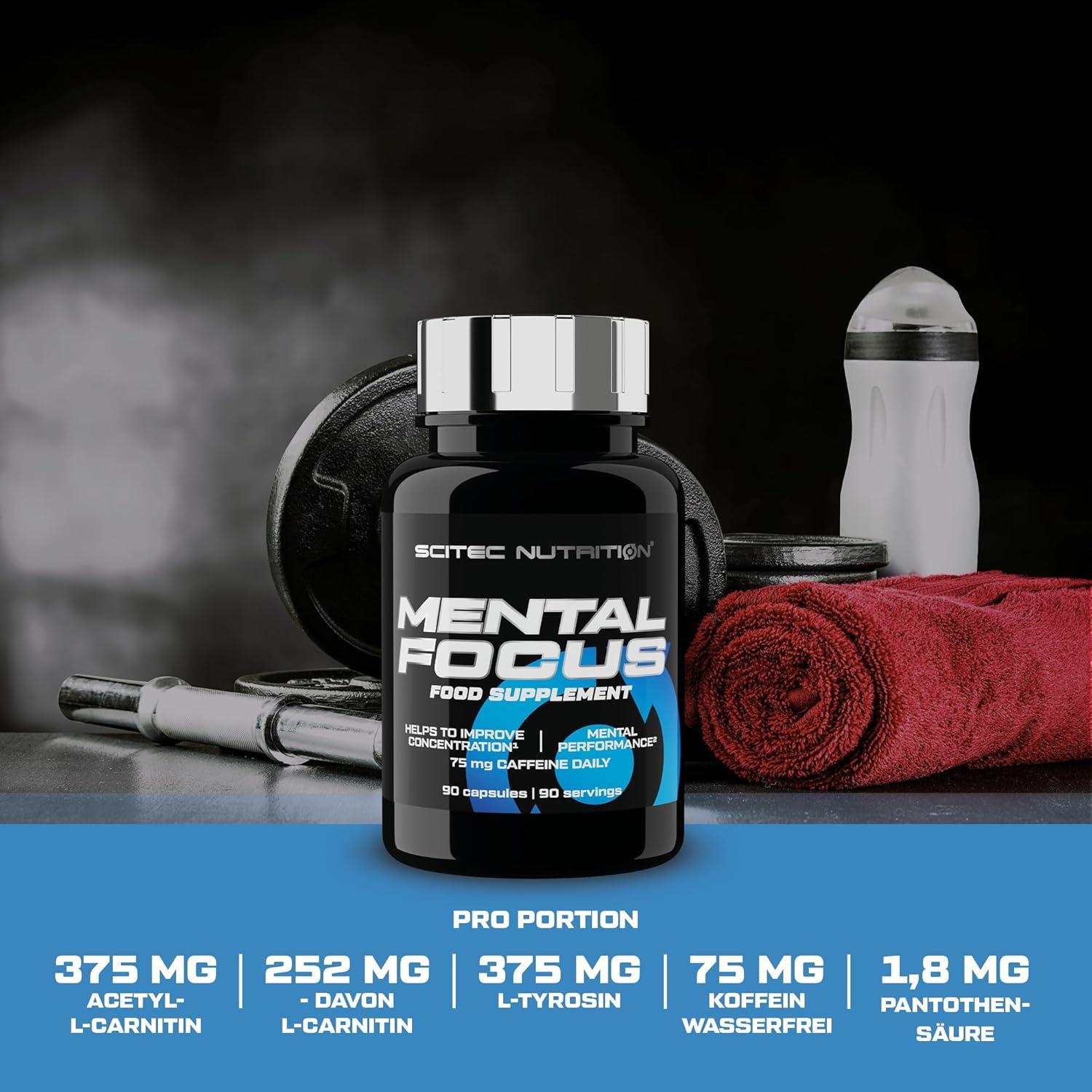 Scitec Nutrition Mental Focus Supplement - Boost Mental Alertness with ...