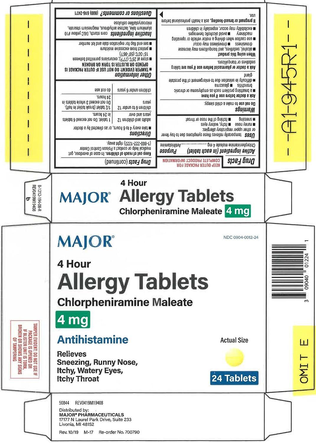 Chlor-Trimeton 4mg Chlorpheniramine Maleate Tablets - 100 Count (6 Pack)