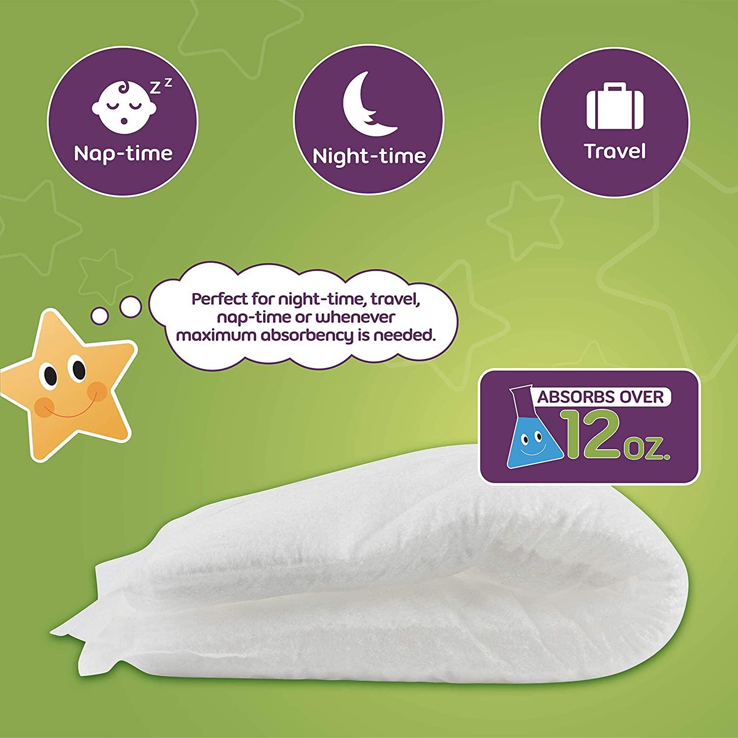 Dimples Booster Pads - Baby Diaper Doubler with Adhesive | 60 Count ...