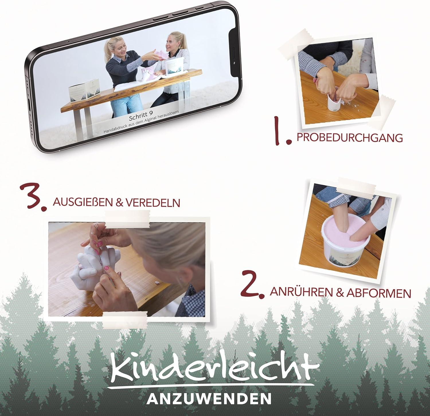 Soulbaby 3D Handprint Set for Couples - Premium Plaster Printing Kit ...