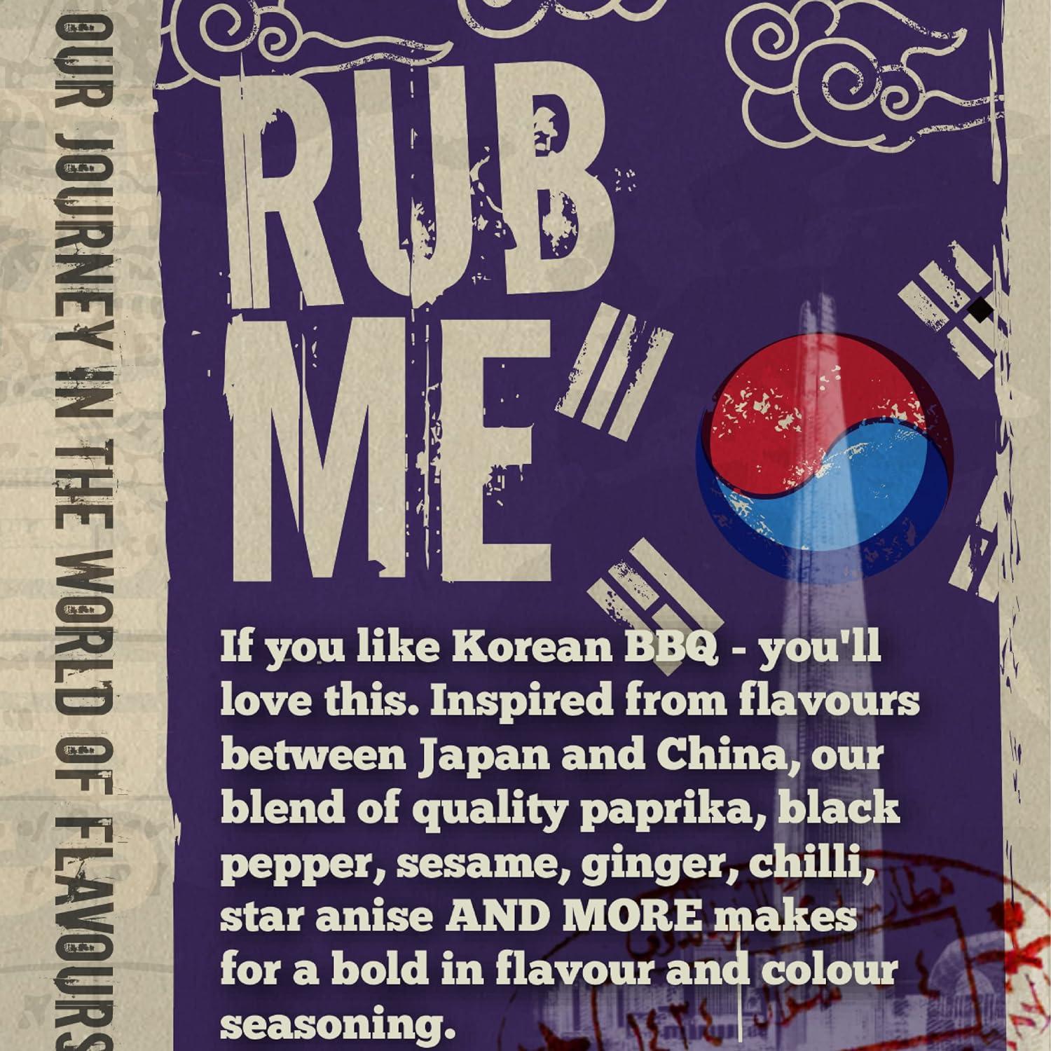 Angus & Oink Rub Me BBQ Seasoning- Korean | Bold Flavours & Colourful ...