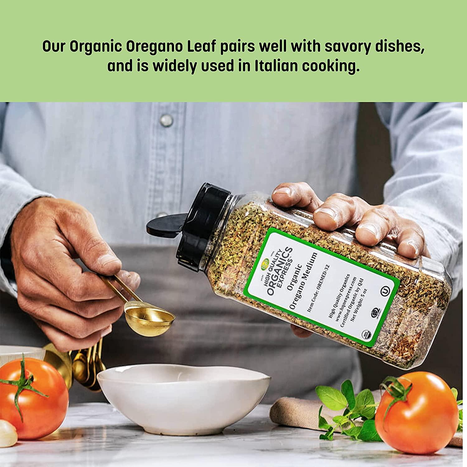 HQOExpress Organic Oregano Medium Cut in 5 oz. Chef Jar | Buy Now with ...