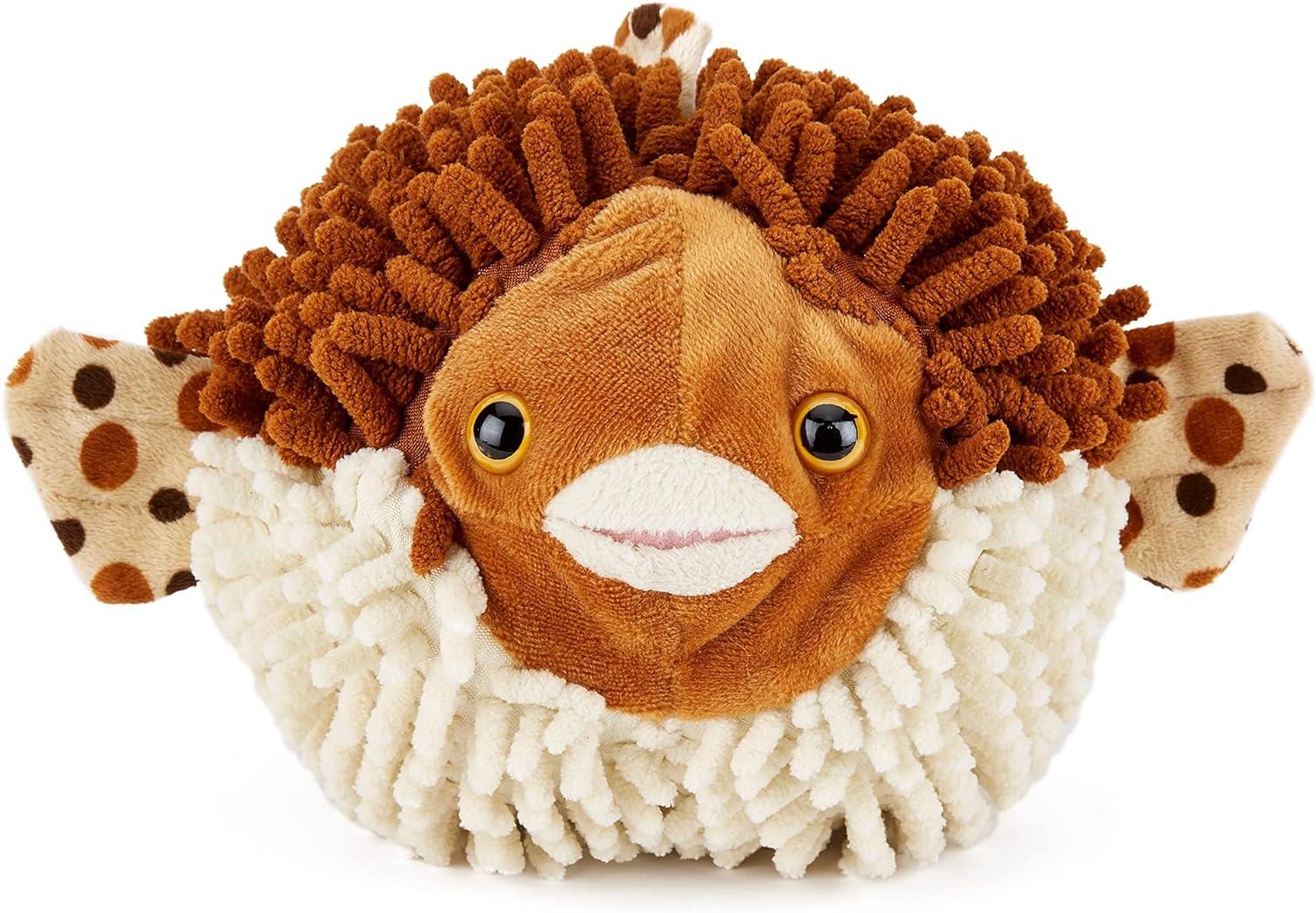 Zappi Co Plush Puffer Fish Stuffed Toy - Safari Animals Collection ...