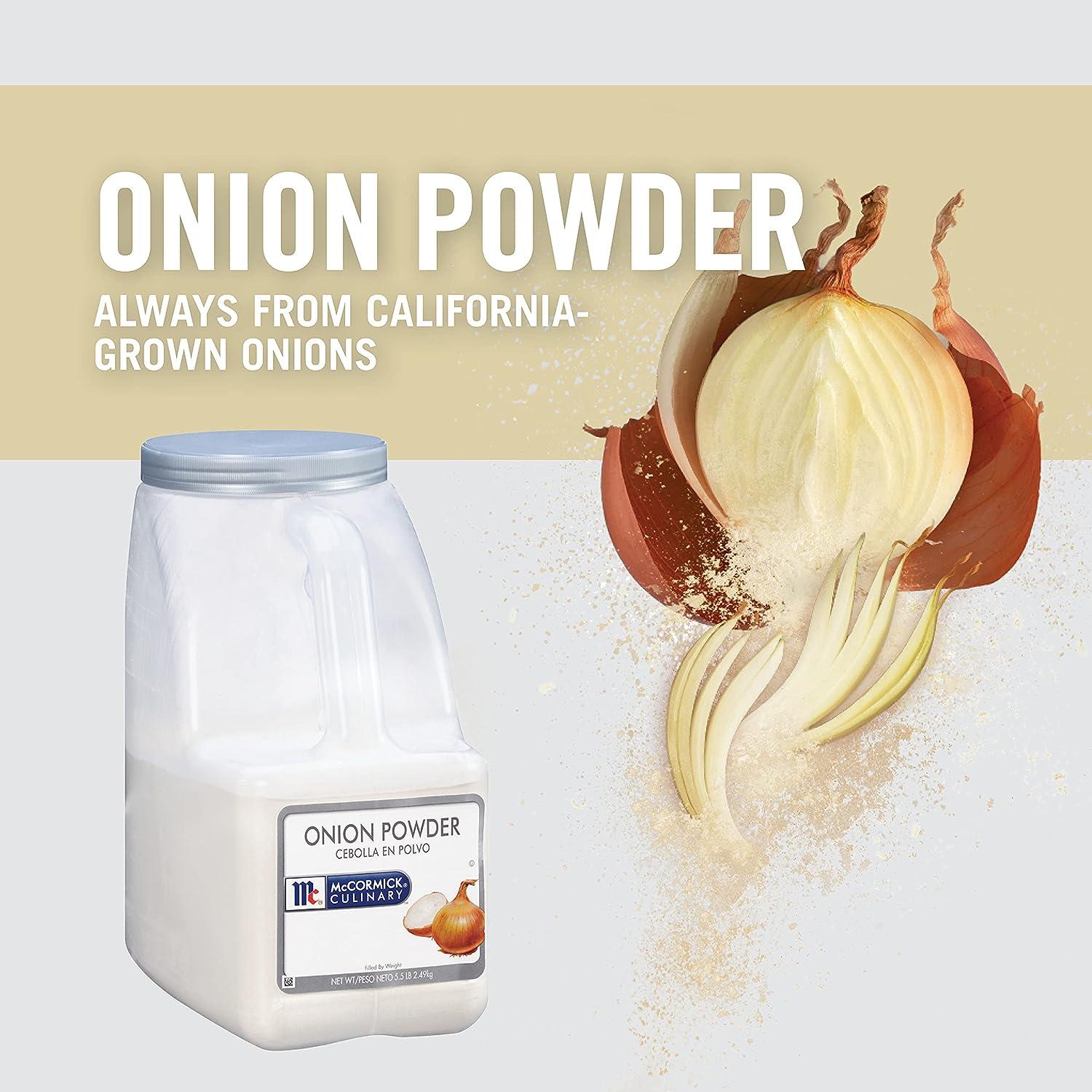 McCormick Culinary Onion Powder 5.5 lb - Bulk Seasoning for Sauces ...