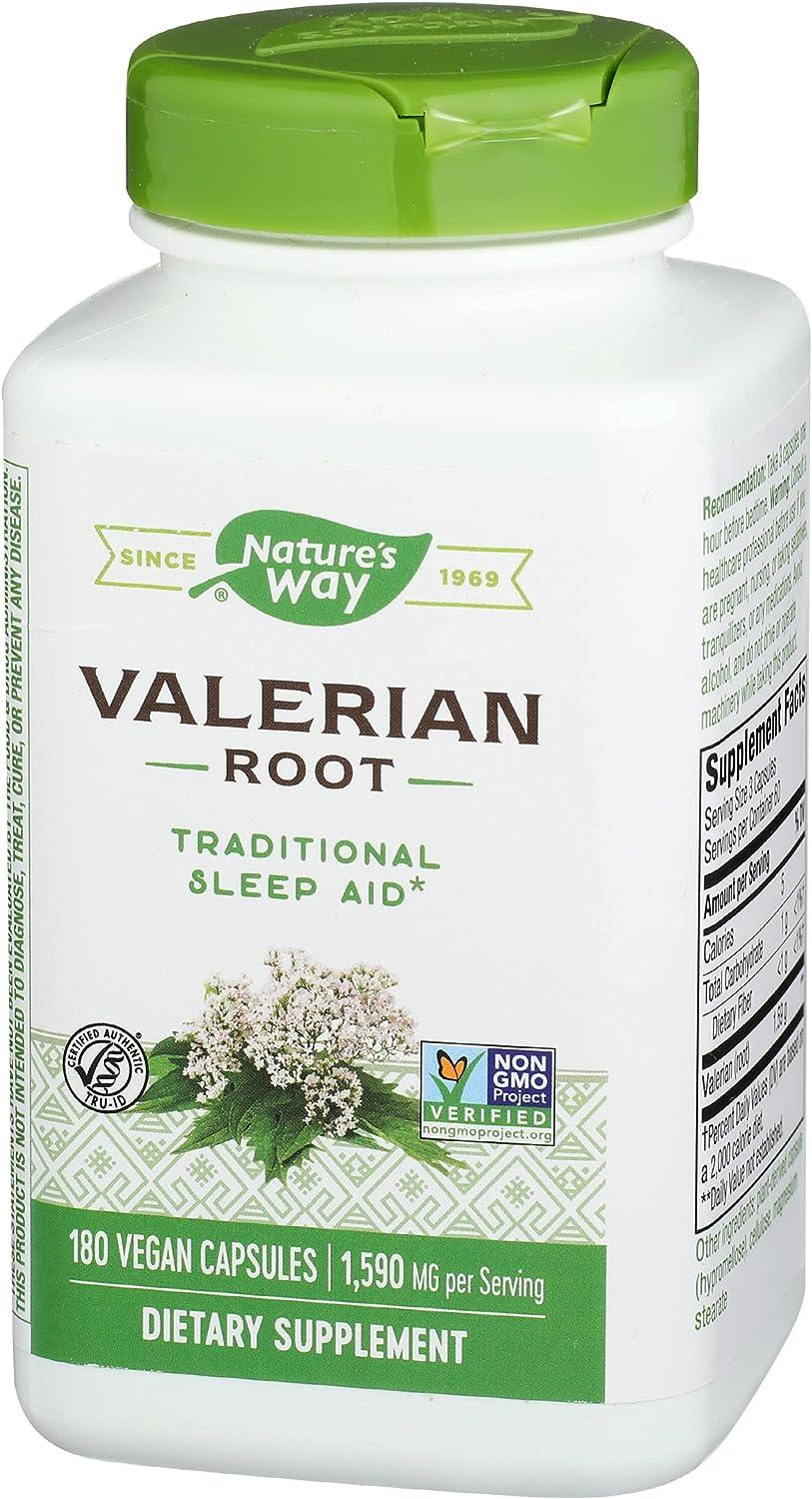 Nature's Way Valerian Root Capsules 180 ct - Sleep Aid Supplement