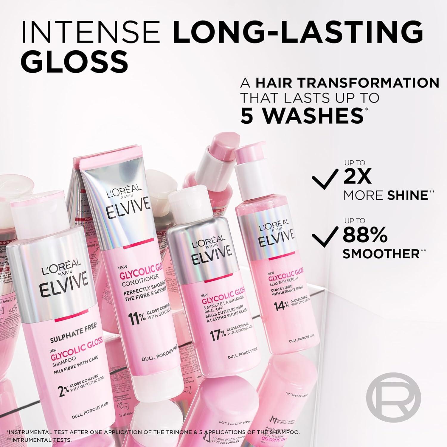 L'Or al Paris Elvive Glycolic Gloss Kit - Shine Boosting Hair Routine Set | Buy Now with Express ...
