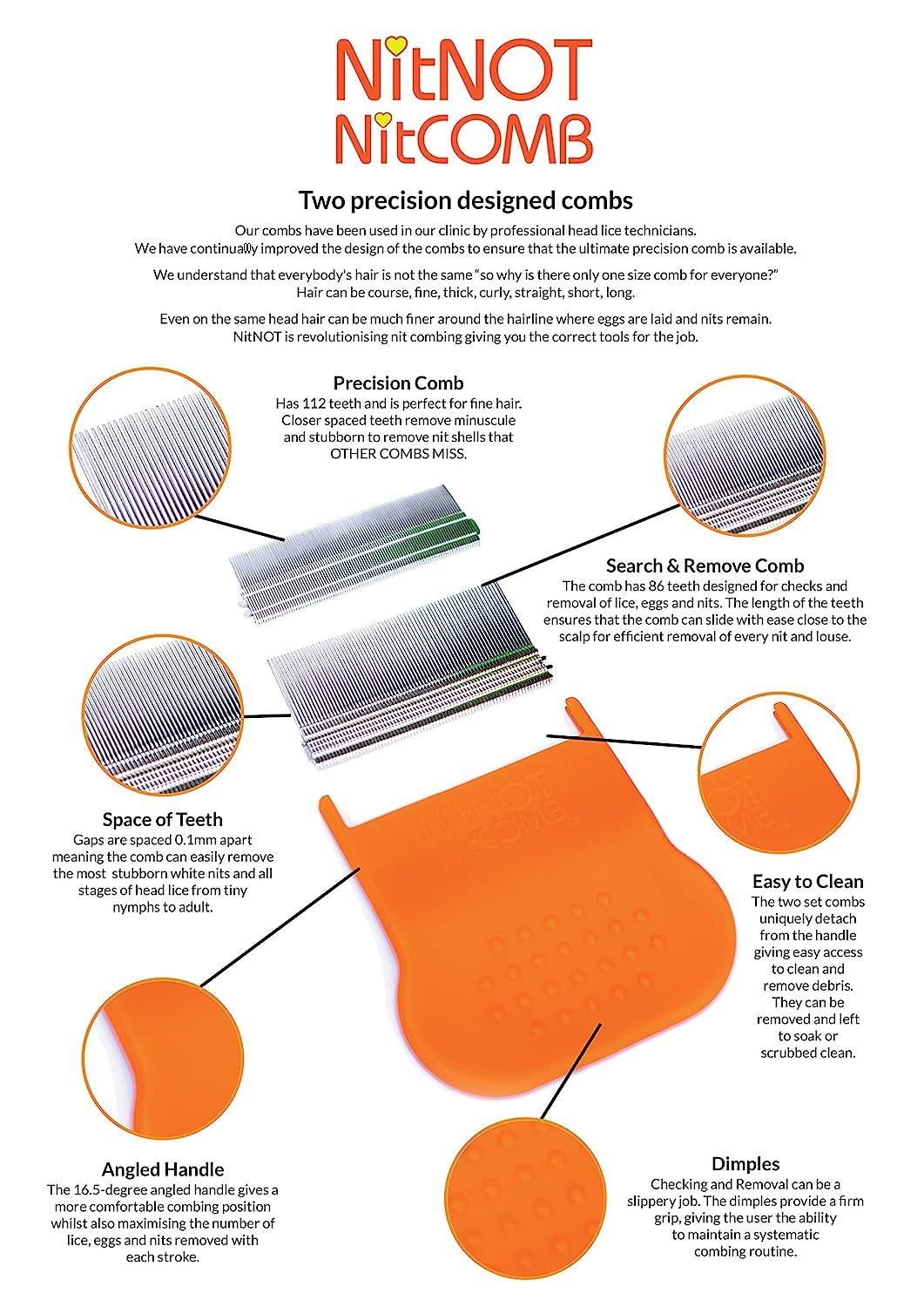 NitNOT Bundle: Head Lice Serum & Comb - As Seen on TV | Buy Now with ...