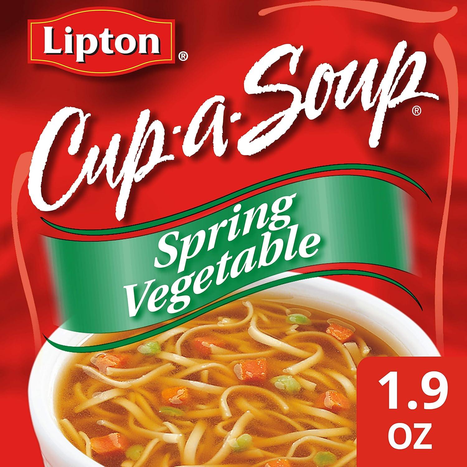 Lipton Instant Soup Mix Spring Vegetable 1.9 oz Pack of 12 - Delicious ...