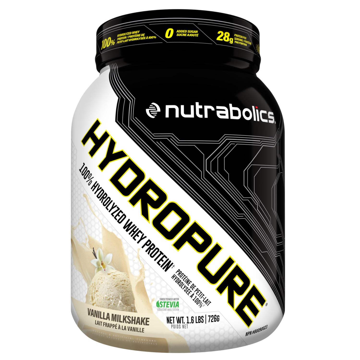 Nutrabolics Hydropure 100% Hydrolyzed Whey Protein Powder Vanilla ...