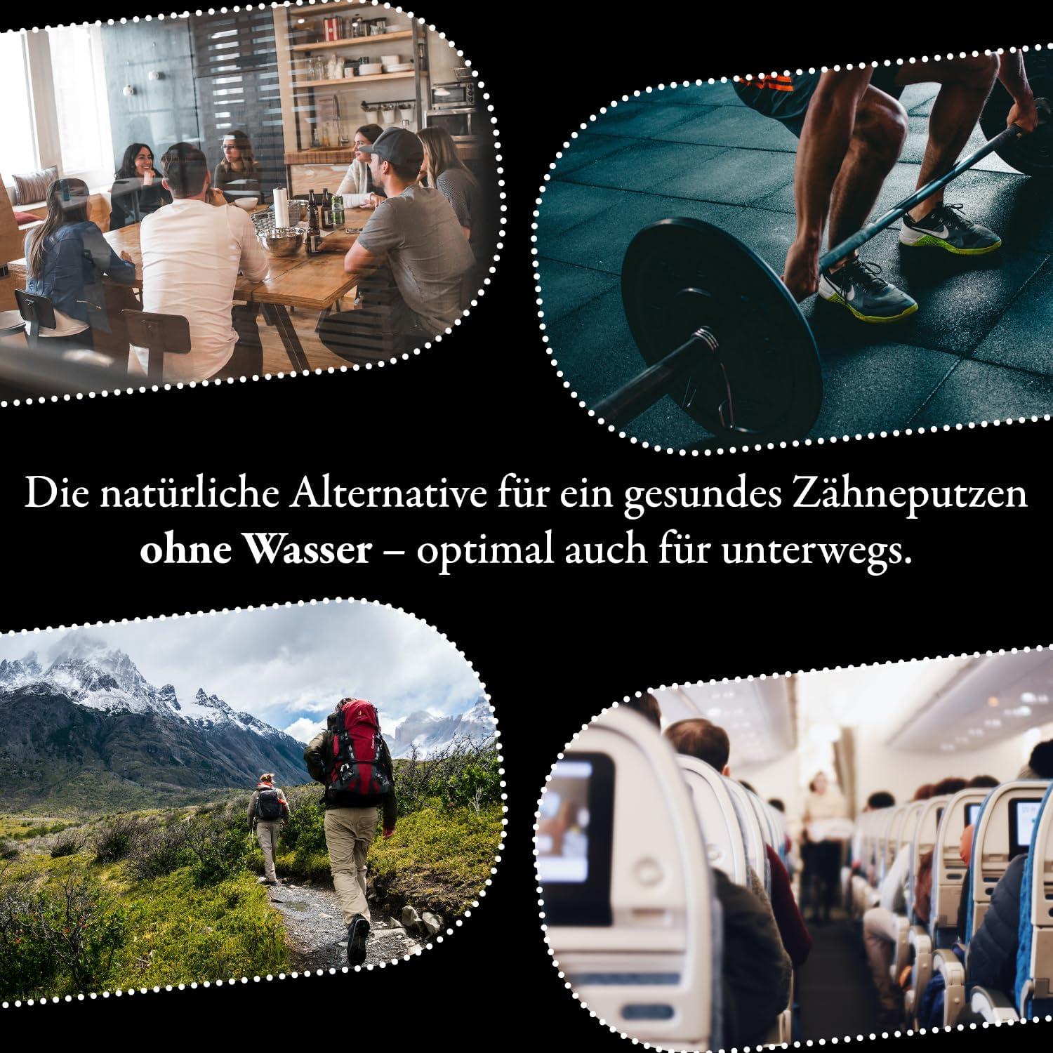 NATCH Toothpaste Tablets 2er Set - 85 Tabs Fluoride-Free Vegan Natural ...