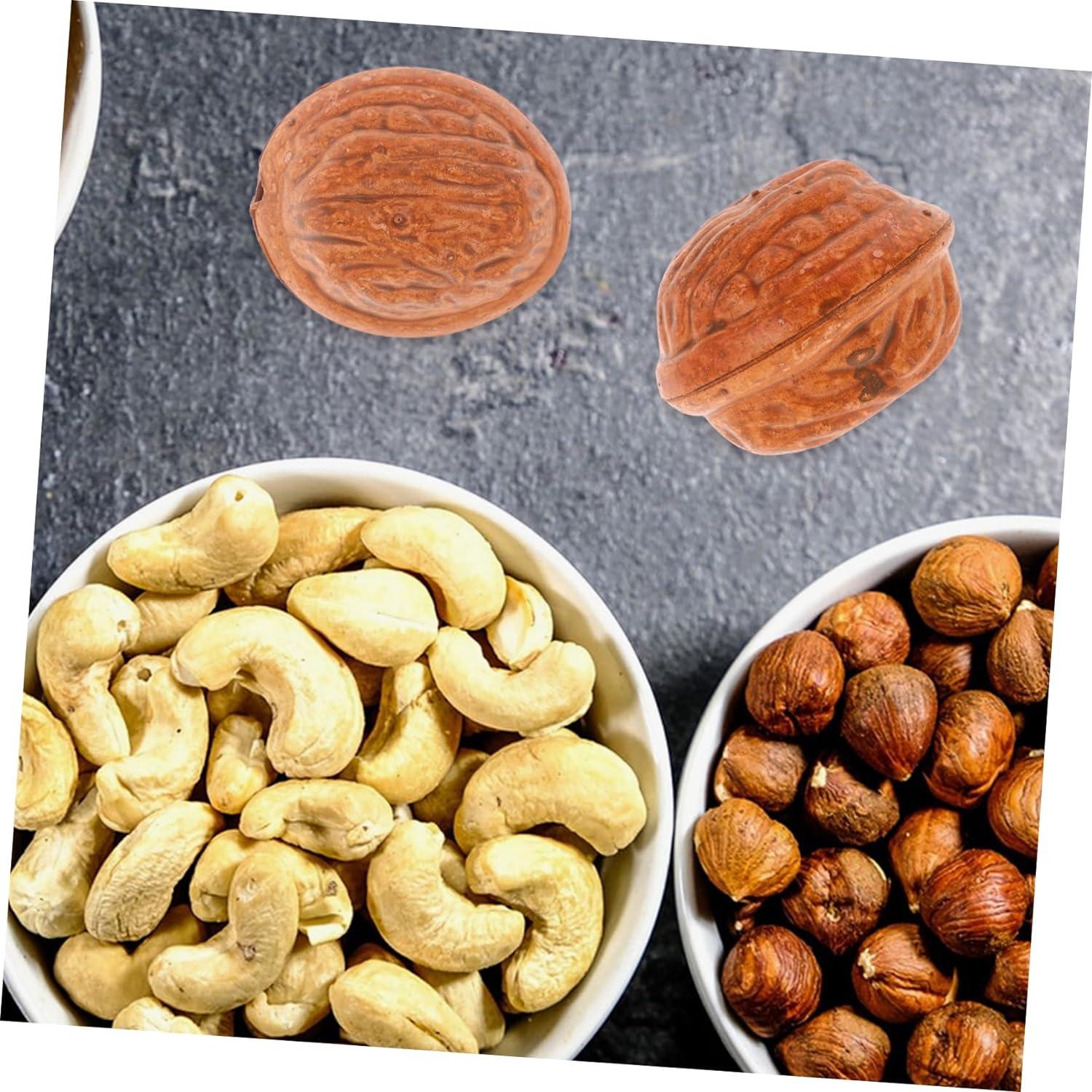Alipis 20pcs Faux Fruit Decor Walnut Ornament Photo Props Walnut ...