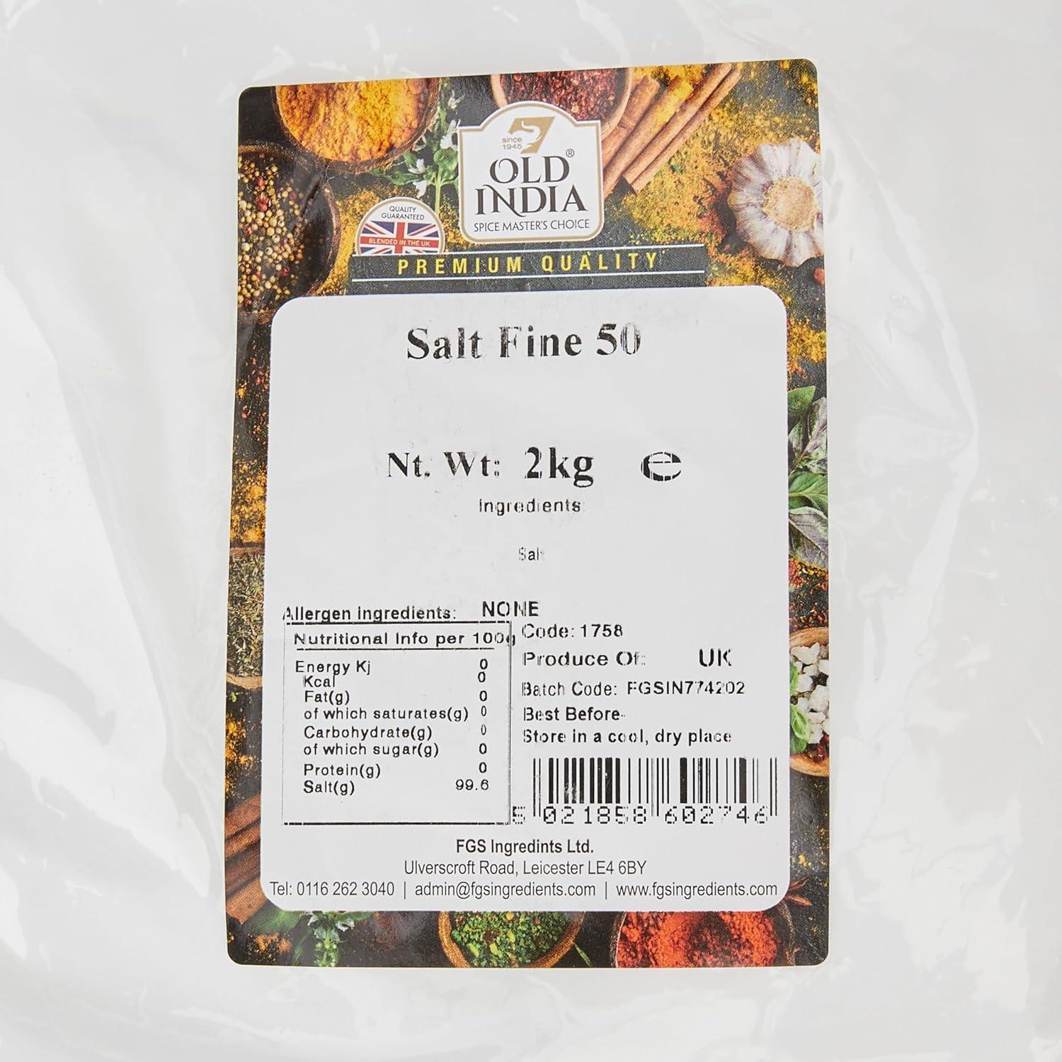 Old India Salt Fine 50 2kg Salt 2 kg | Buy Now with Express ...