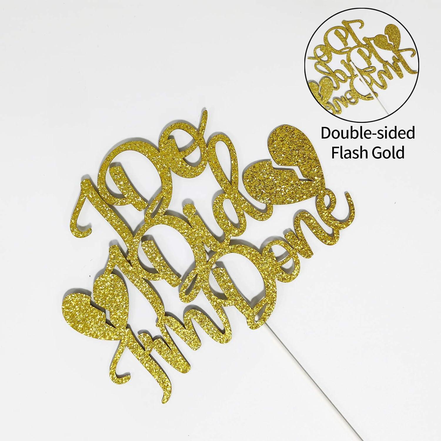 I Do I Did I Am Done Cake Topper - Farewell Divorce Party Decorations ...