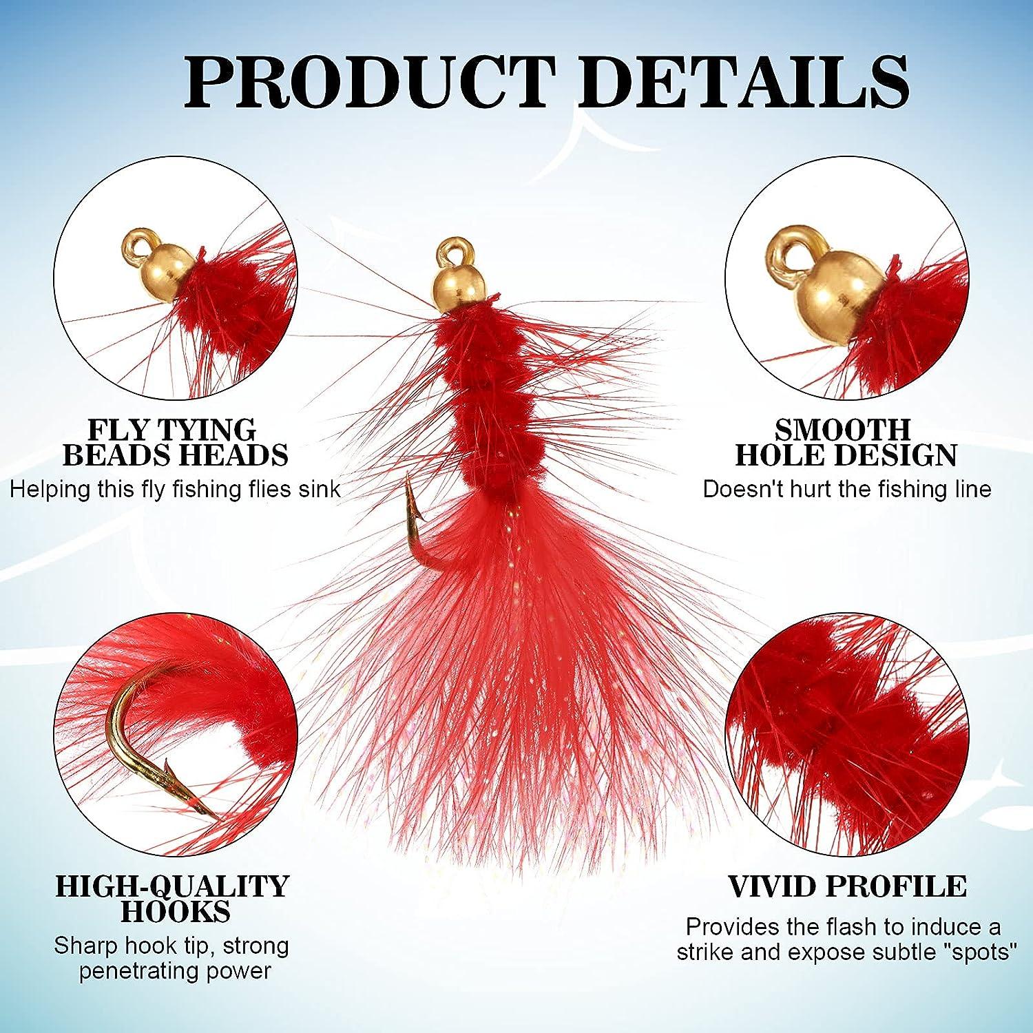 Bend Assorted 35-Piece Dry Fly Fishing Flies - Woolly Bugger Streamer ...