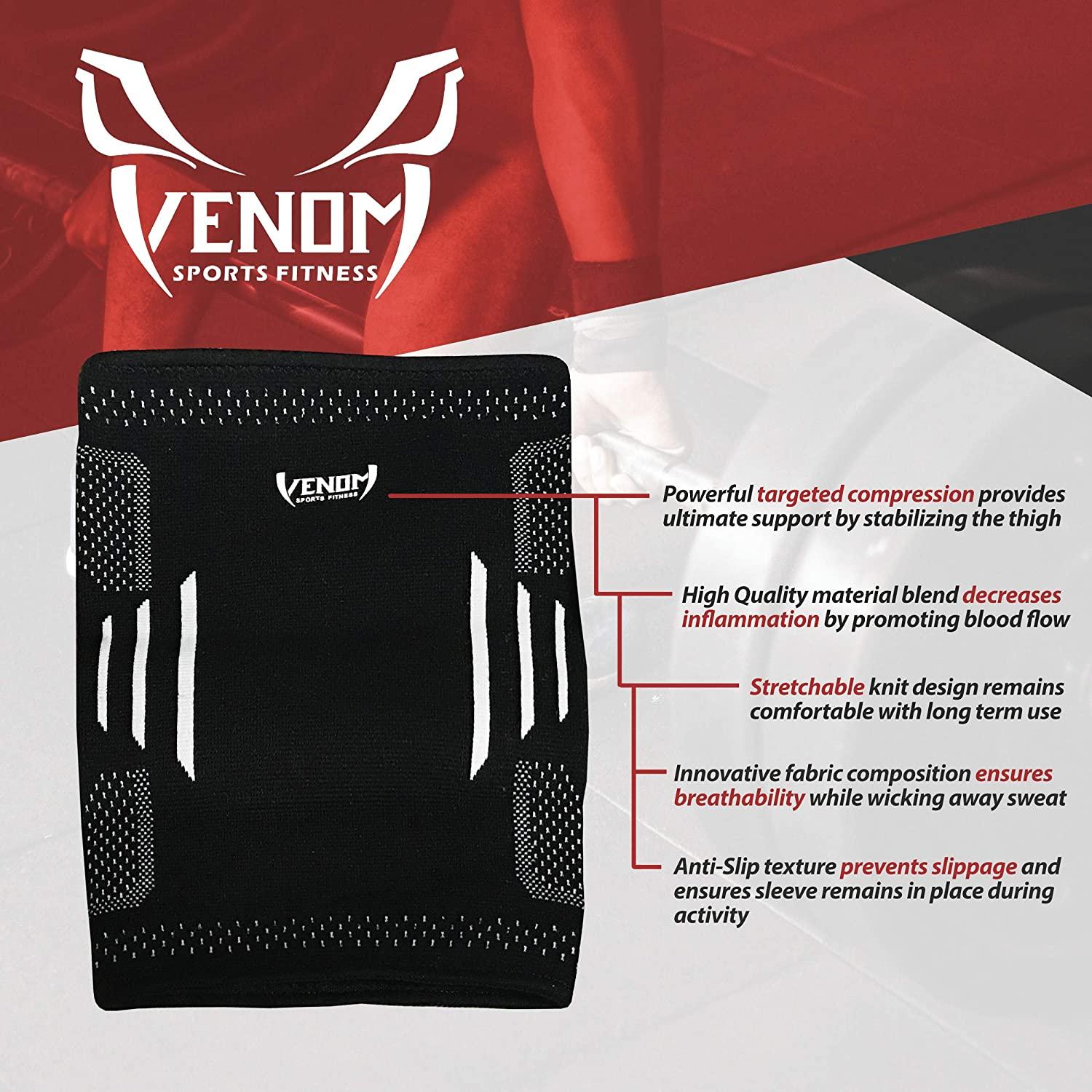Venom Thigh Compression Sleeves - Unisex (Pair) | Breathable Support ...