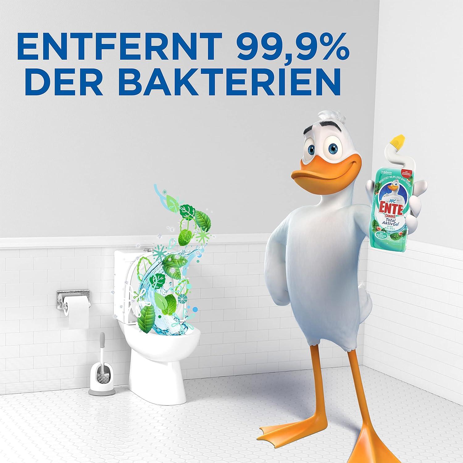 Toilet Duck Totally Active Gel - Mint Melody Liquid Toilet Cleaner ...