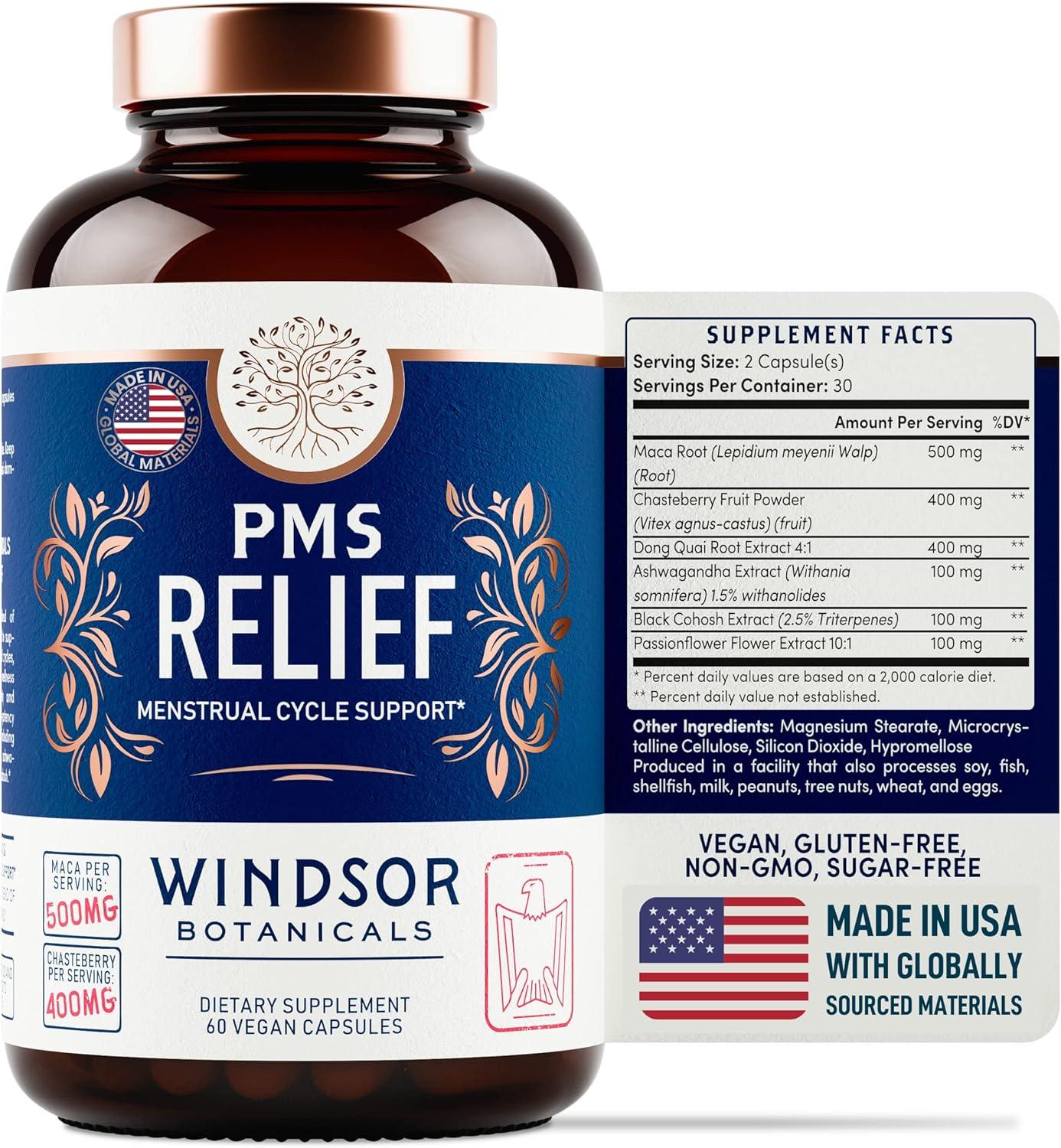 Women's Liquid Iron & PMS Relief Capsules Bundle - Windsor Botanicals