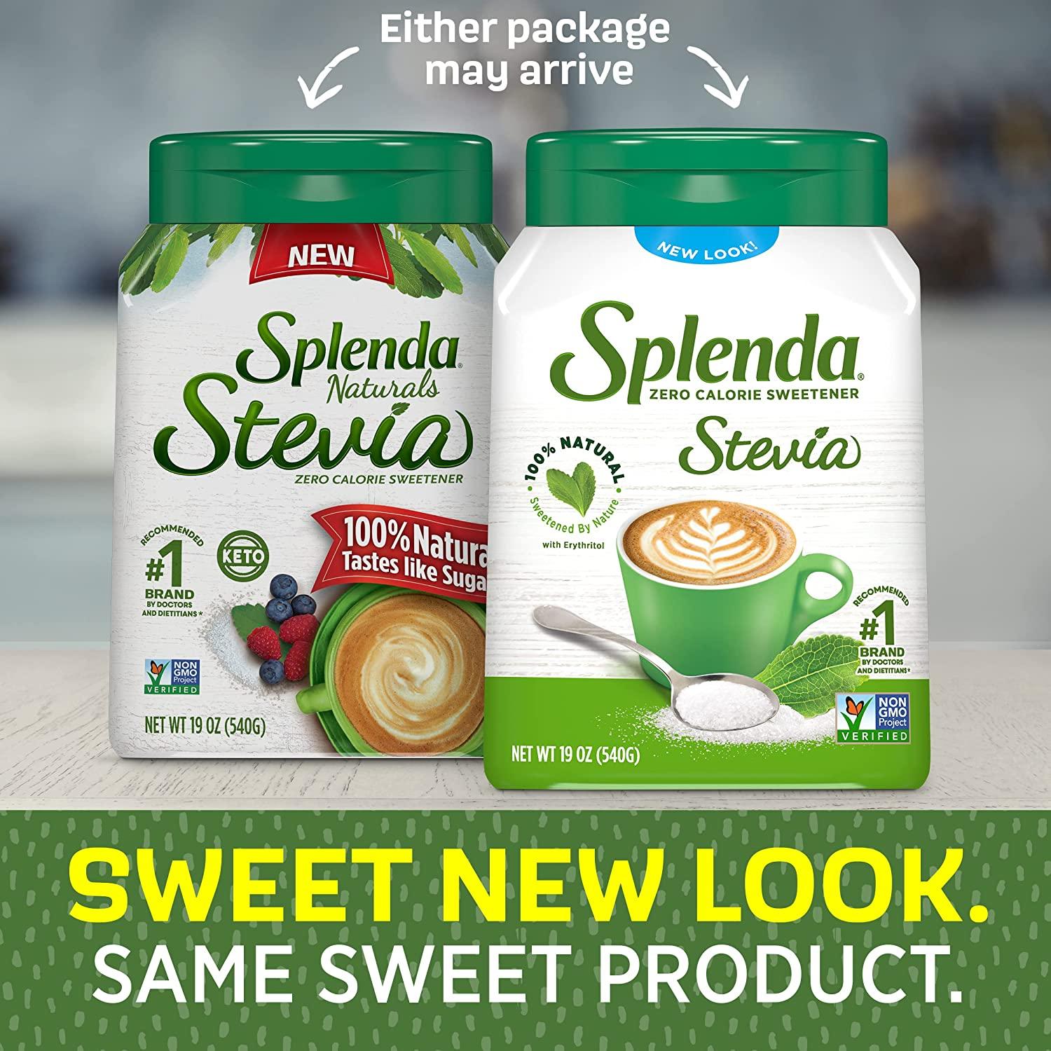 SPLENDA Naturals Stevia Zero Calorie Sweetener - 19oz Jar | Buy Now ...