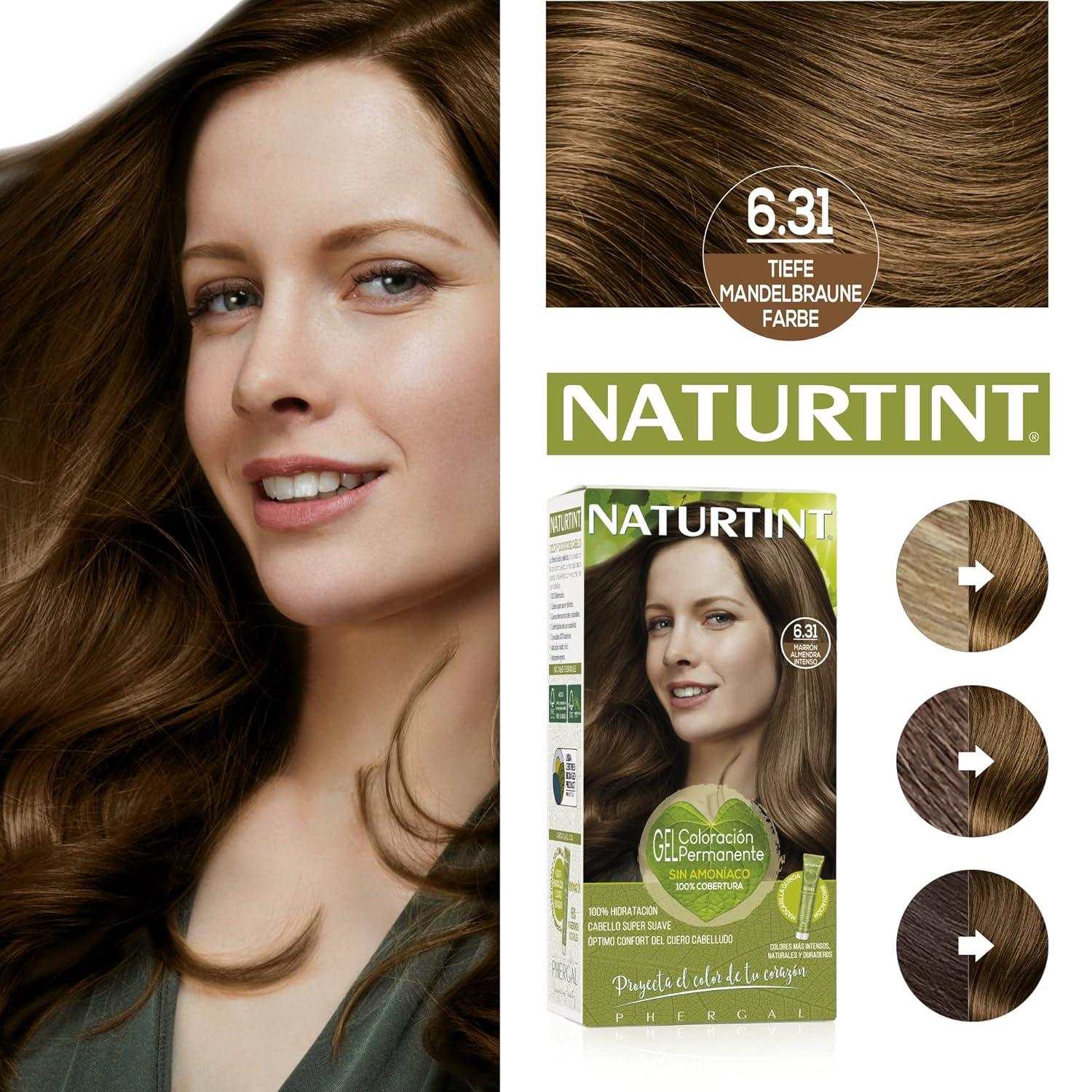 Natureint Biobased Hair Color 6.31 Deep Almond Brown - Ammonia-Free 3 ...