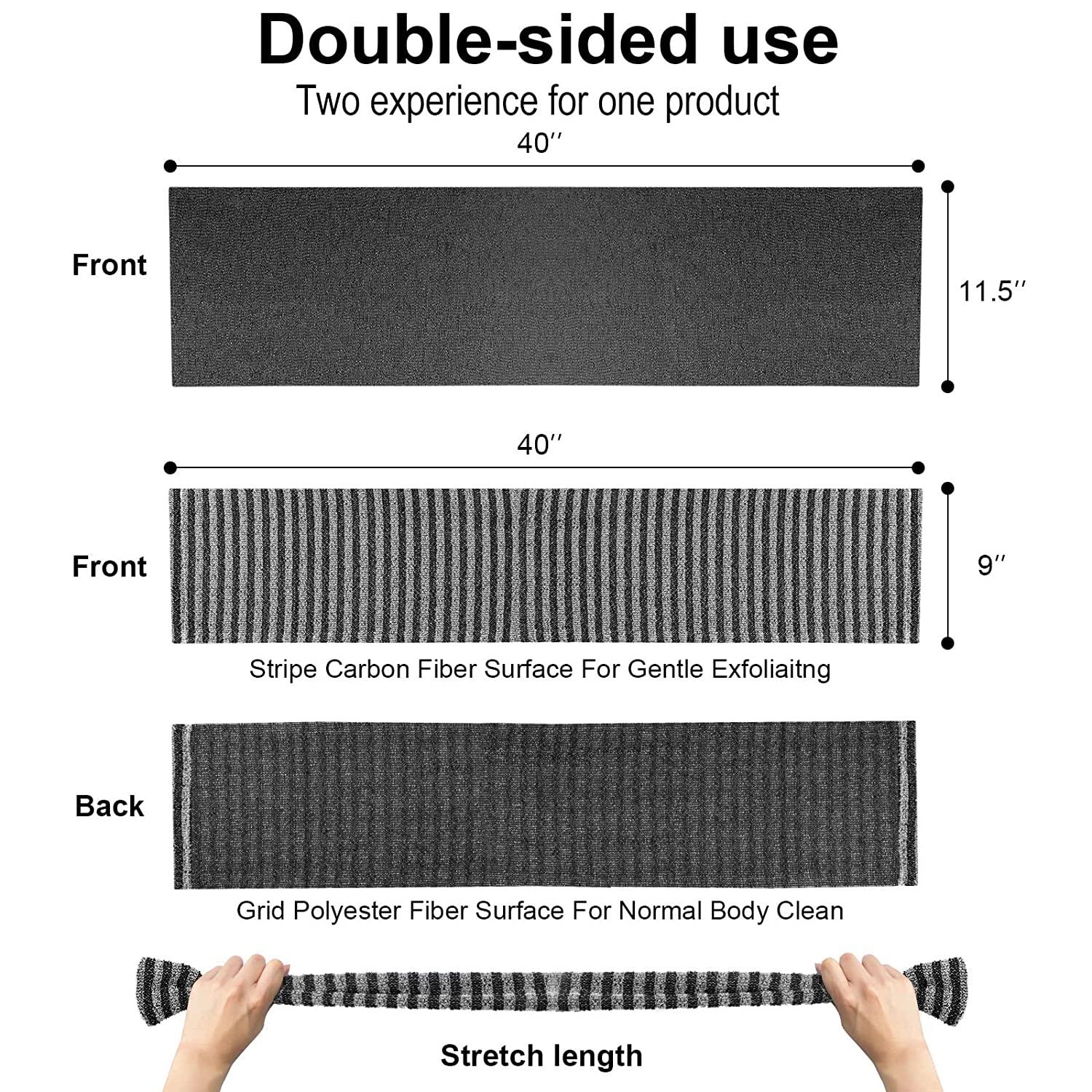 Exfoliating Back Scrubber Towel - Korean & Japanese Washcloth for Men ...